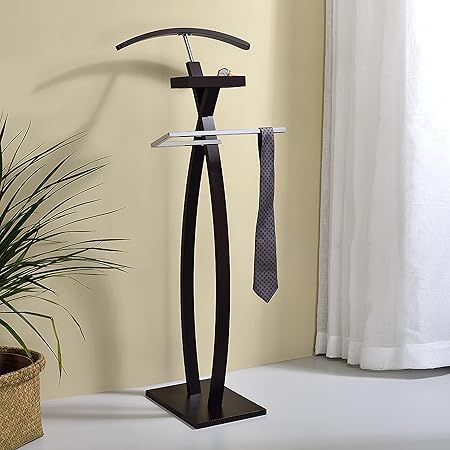 Amazon.com: InRoom Designs Kings Brand Silver/Walnut Finish Wood ...