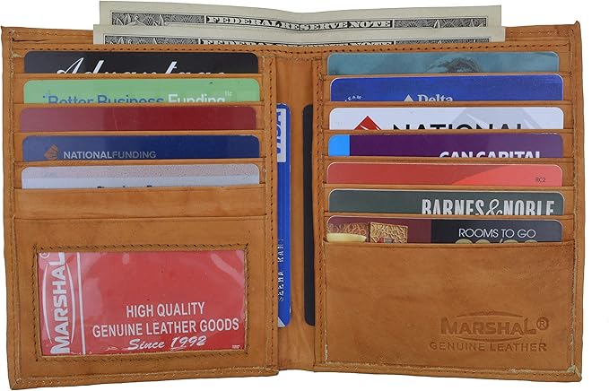 Amazon.com: RFID Blocking Bifold Hipster Credit Card Wallet Premium ...