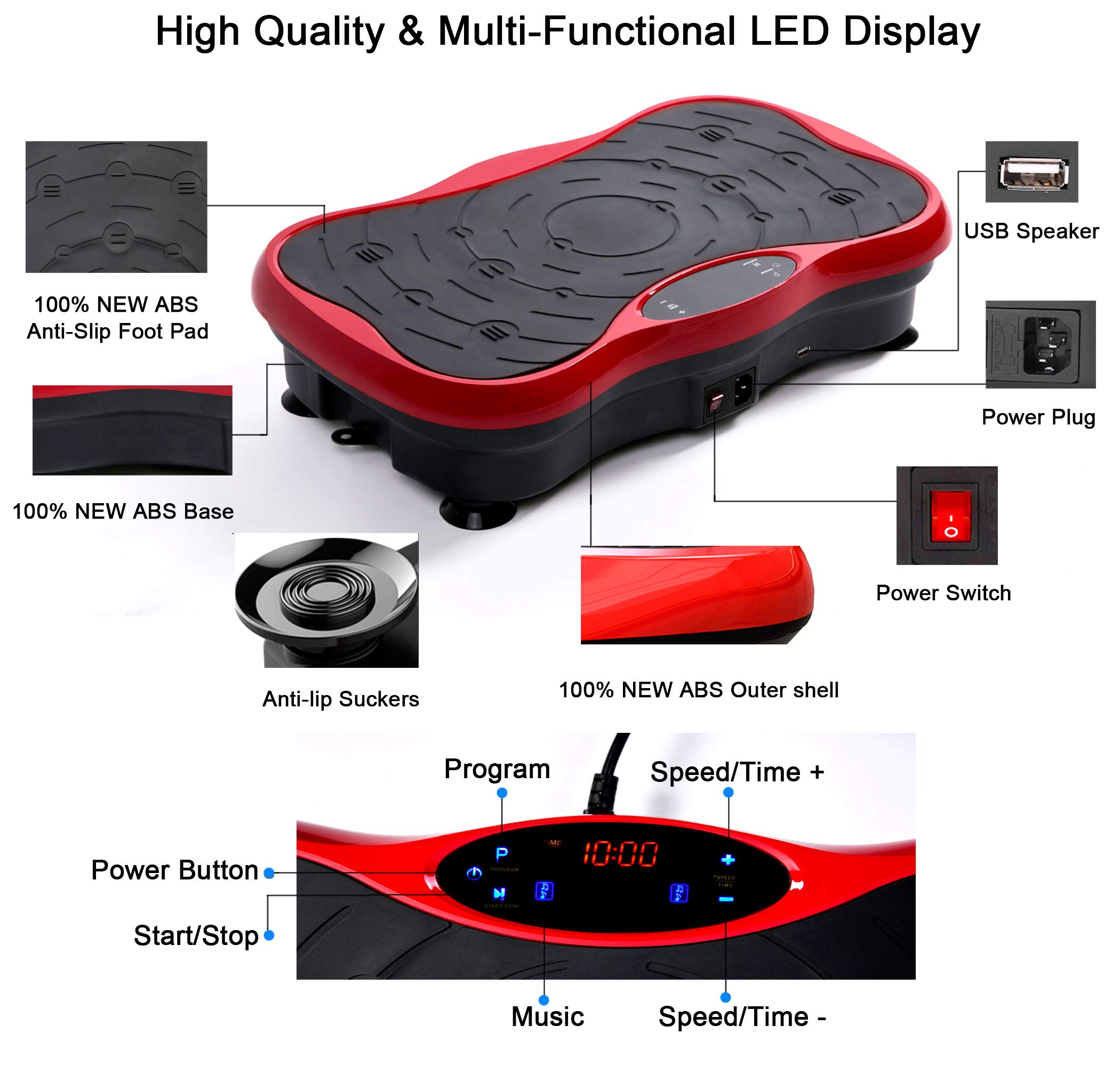 Vibration Platform Exercise Machine,Vibration Plate Fitness Massage ...