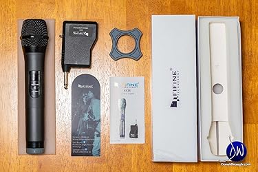 FIFINE TECHNOLOGY Wireless Microphone, Handheld Dynamic Microphone ...