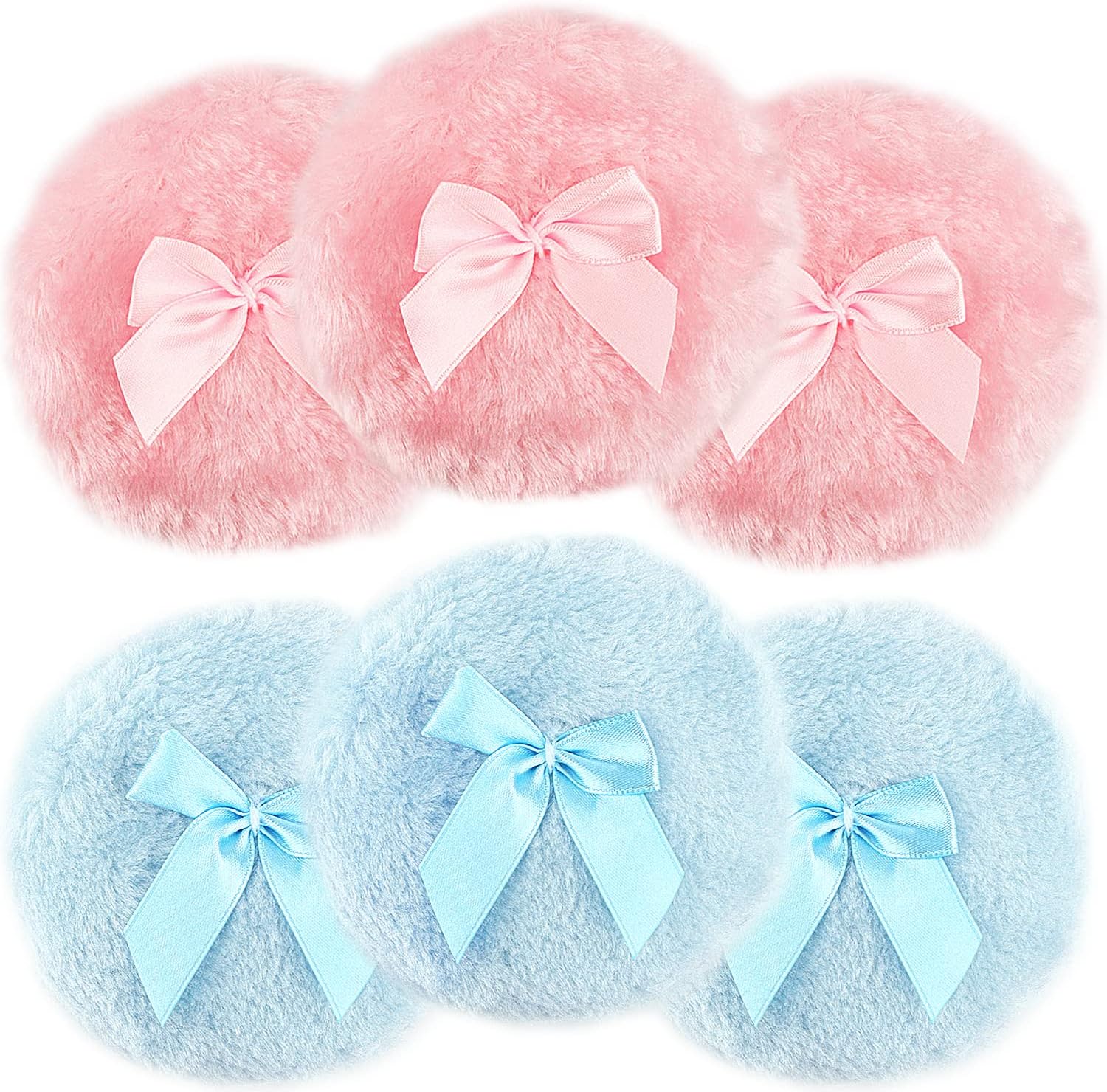 Amazon.com: 6 Pack 4 Inch Large Powder Puff Fluffy Soft Body Powder ...