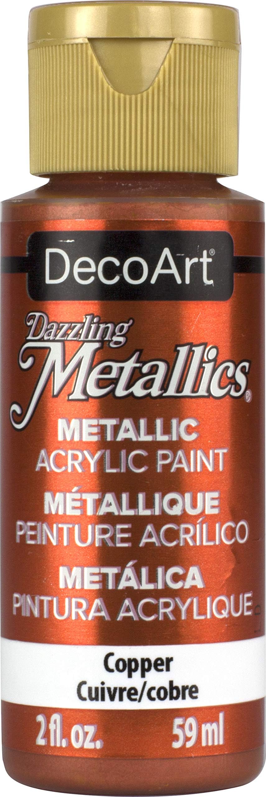 Deco Art Americana Acrylic Metallic Paint, Copper,Brown,59 ml (Pack of ...