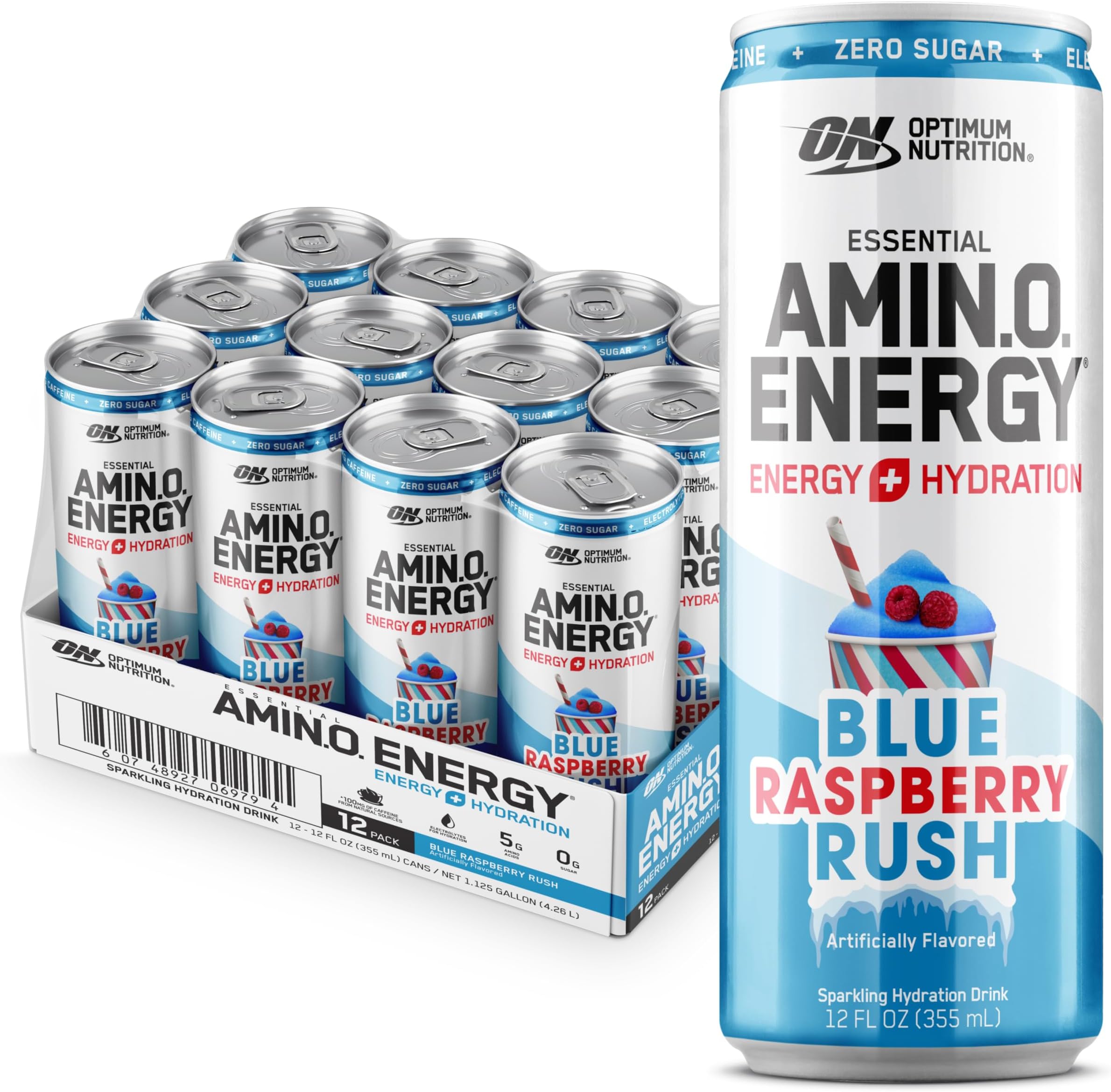 Amazon.com: Optimum Nutrition Amino Energy Sparkling Hydration Drink ...