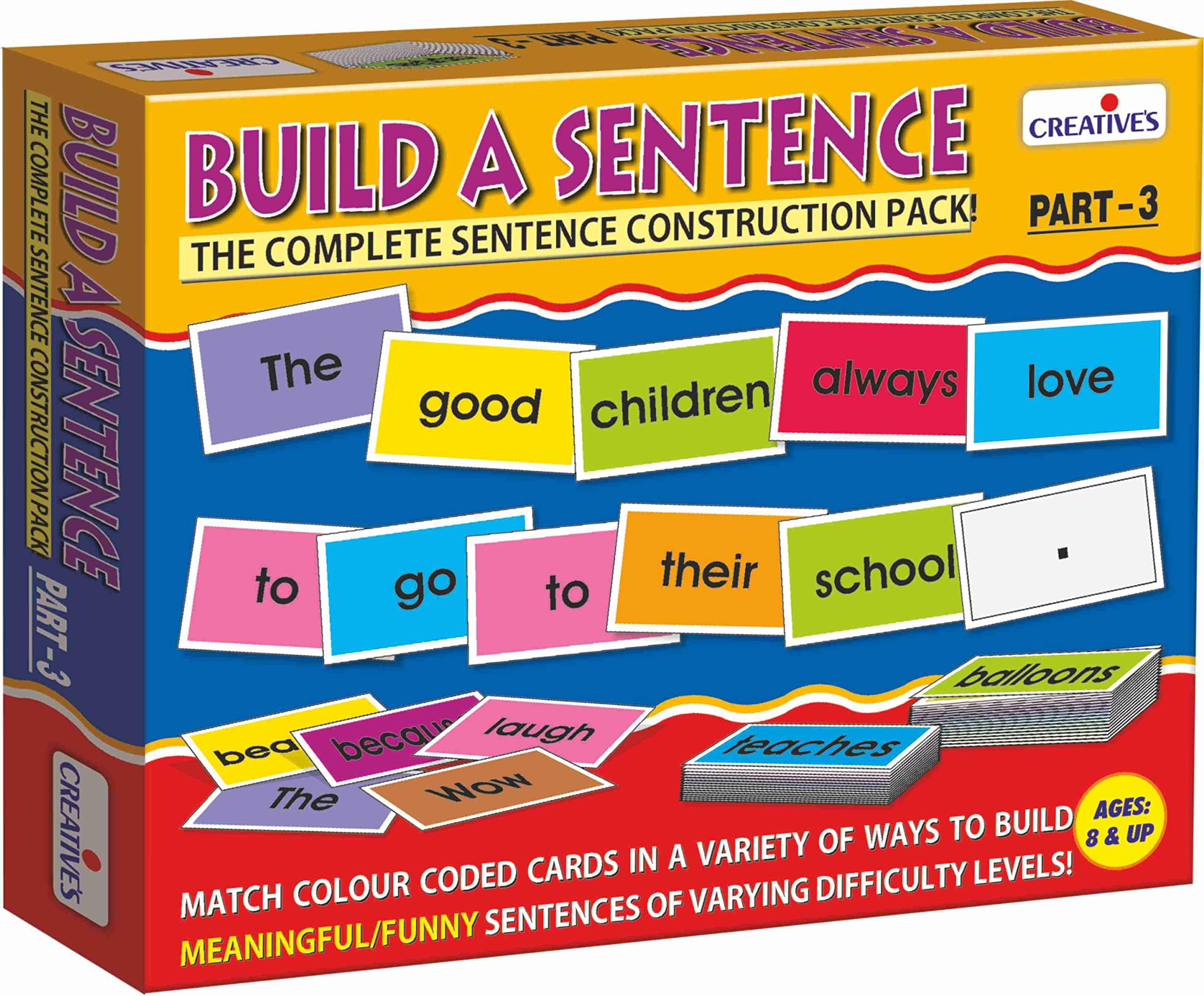 Buy Creative's Build a Sentence Part-3 | Learning Grammar Colour Coded ...
