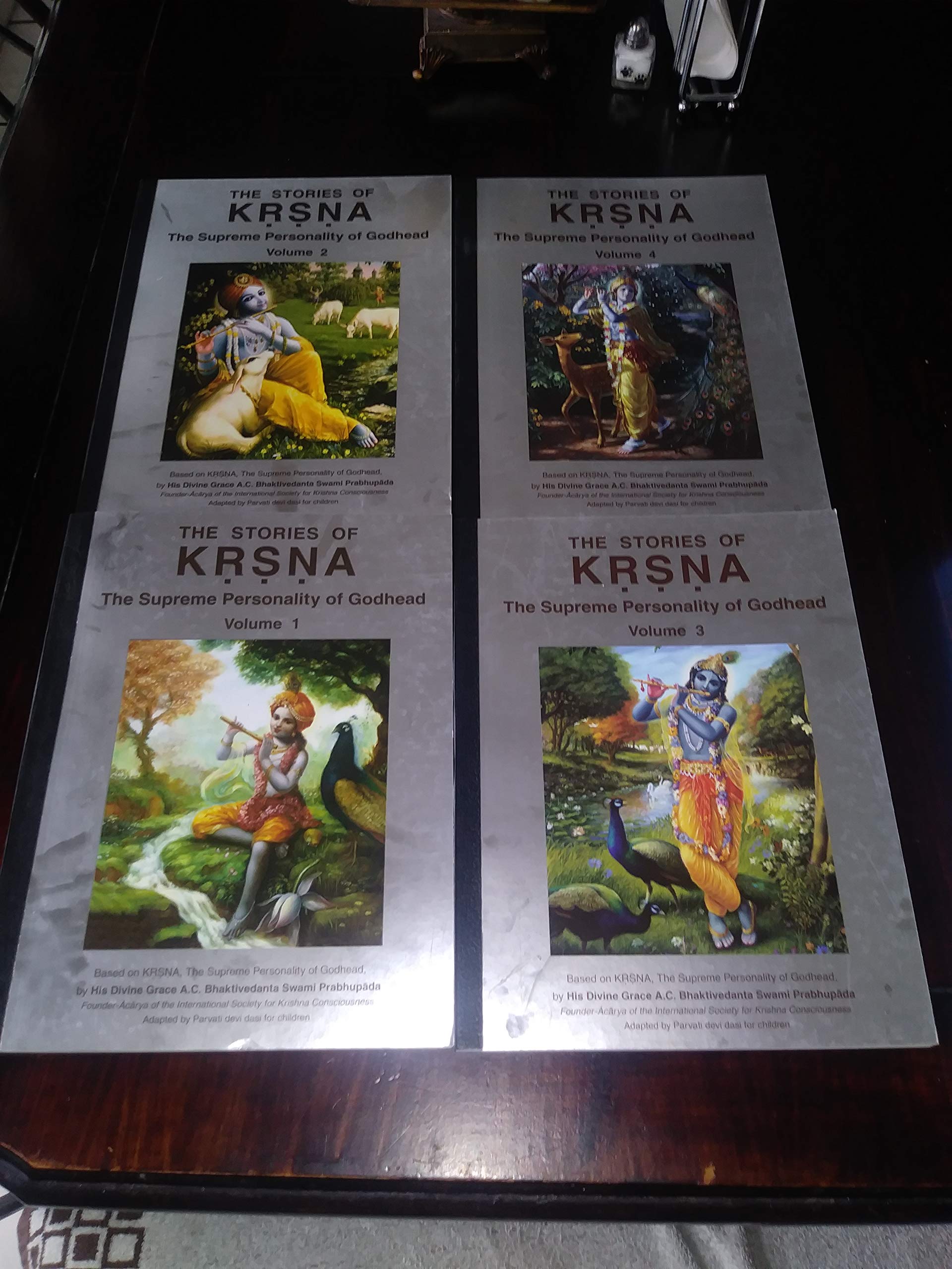 The Stories of Krishna (In 4 Vol.) (Childrens book) Hardcover – Box set ...