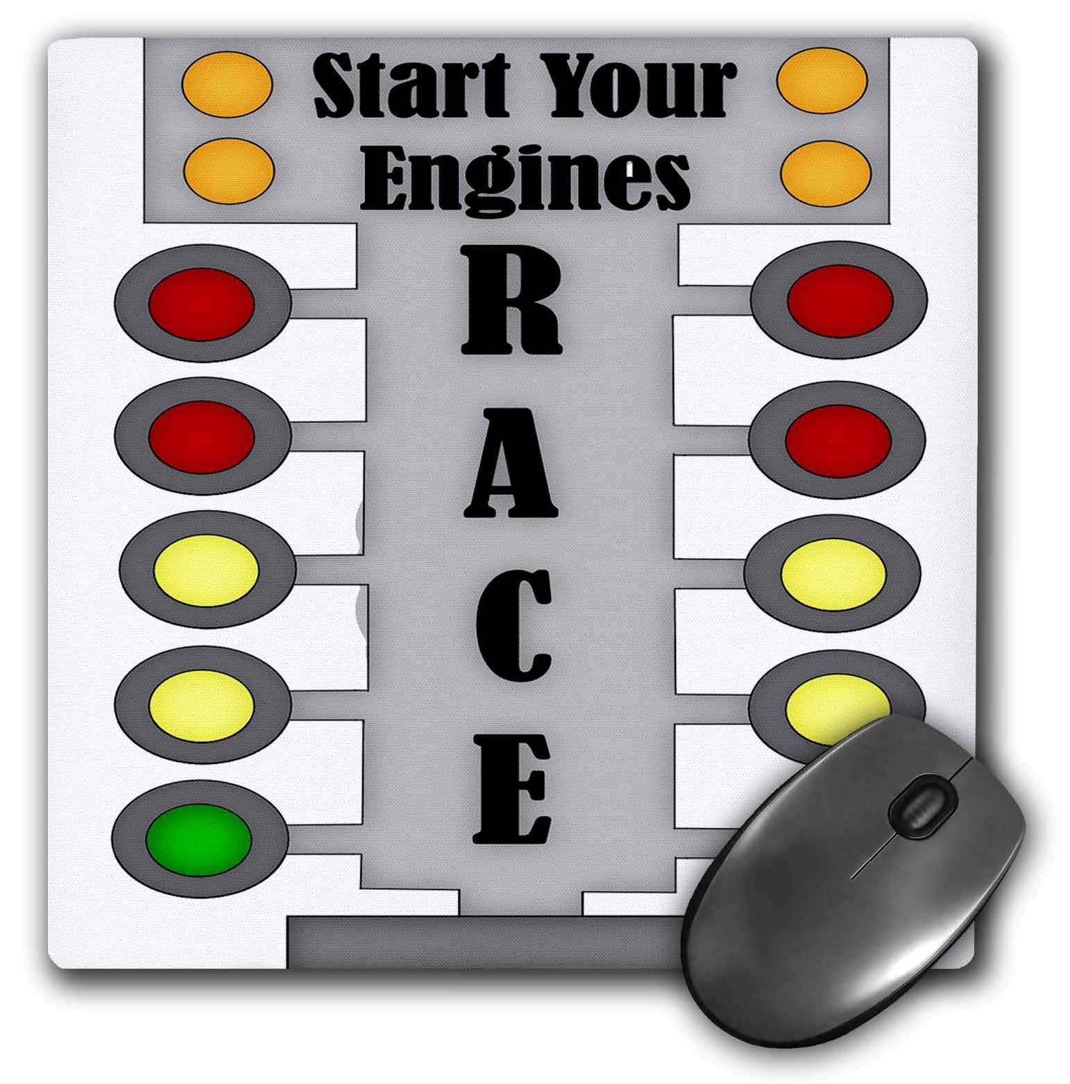 Amazon.com : Car Race Start Your Engine Sign - Mouse Pad, 8 by 8 inches ...