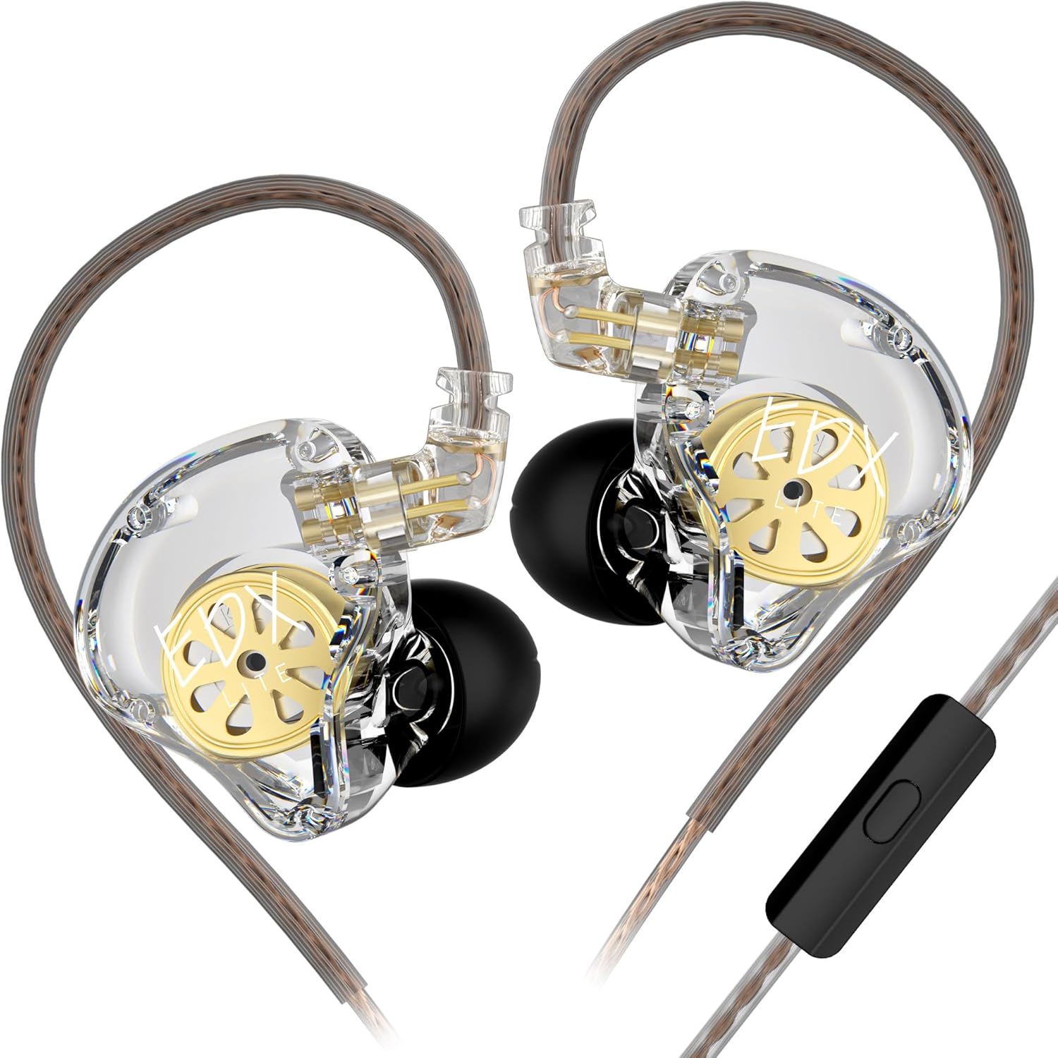 Amazon.com: KZ EDX Lite in Ear Monitor Headphones Deep Bass Wired ...