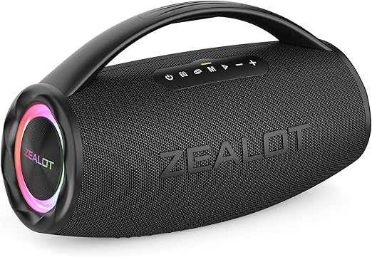 Amazon.com: ZEALOT Bluetooth Speaker Wireless with Lights, 80W Loud ...