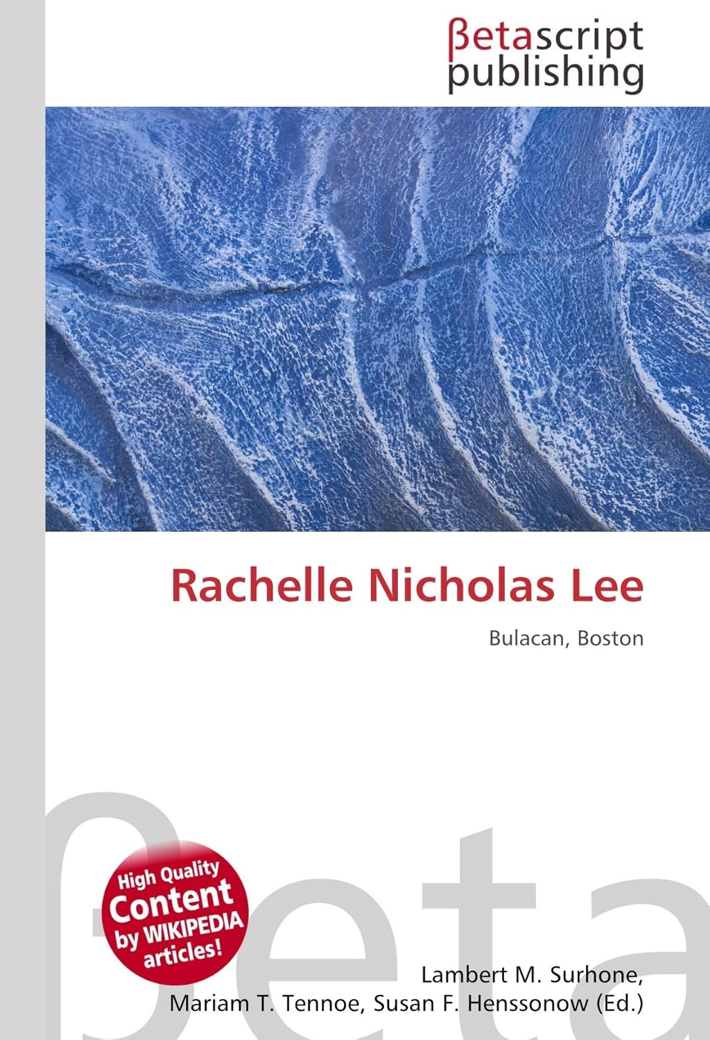 Amazon.fr - Rachelle Nicholas Lee: Bulacan, Boston - Surhone, Lambert M ...