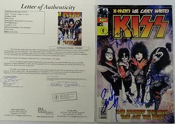 Signed Kiss Autographed Comic Book Certified Authentic Jsa Loa ...