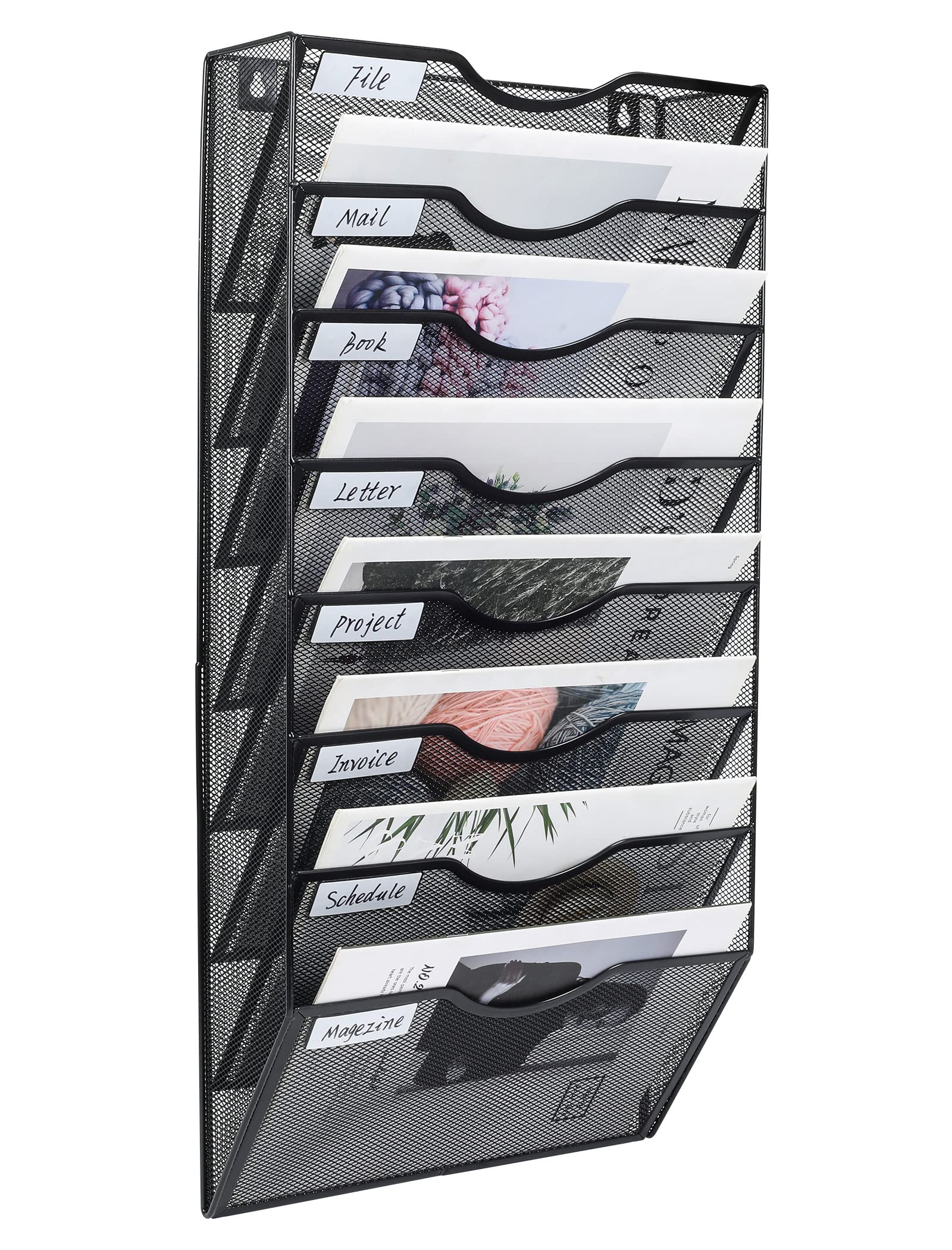 Buy PAG Hanging Wall File Holder Organizer Mail Sorter Literature Rack ...