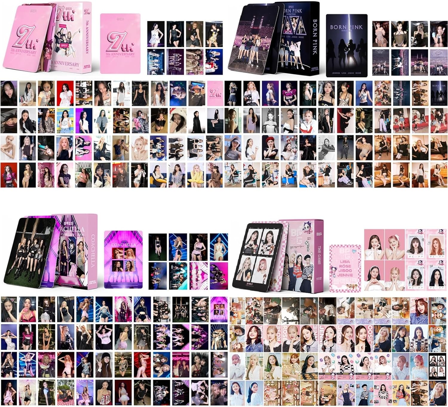 Amazon.com : 4Pack/220PCS KPOP Star Photocards, KPOP Star Cards for ...