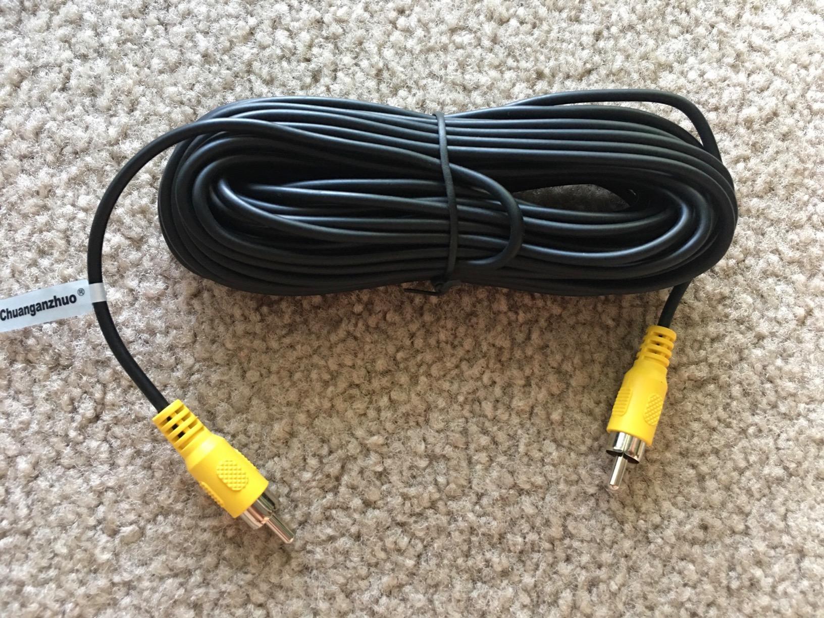 Amazon.com: Backup Camera RCA Video Cable, CAZBC13 CAR Reverse Rear ...