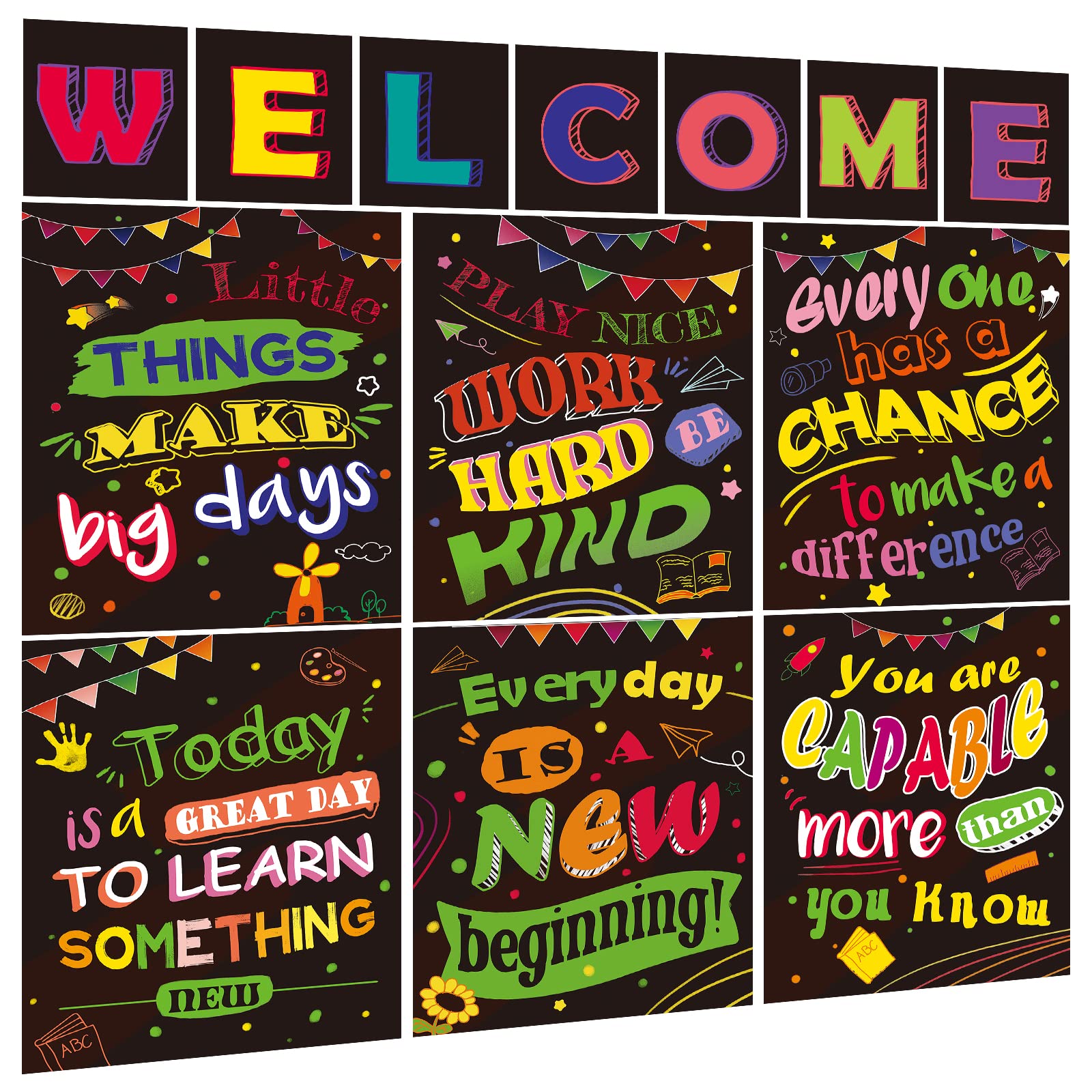 Buy 13 Pieces Motivational s For Classroom Decoration,Growth Mindset ...