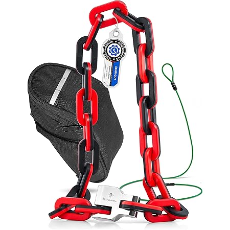 INTEKIN Motorradschloss 100cm lang, Hohe Sicherheit Motorrad/Fahrrad ...