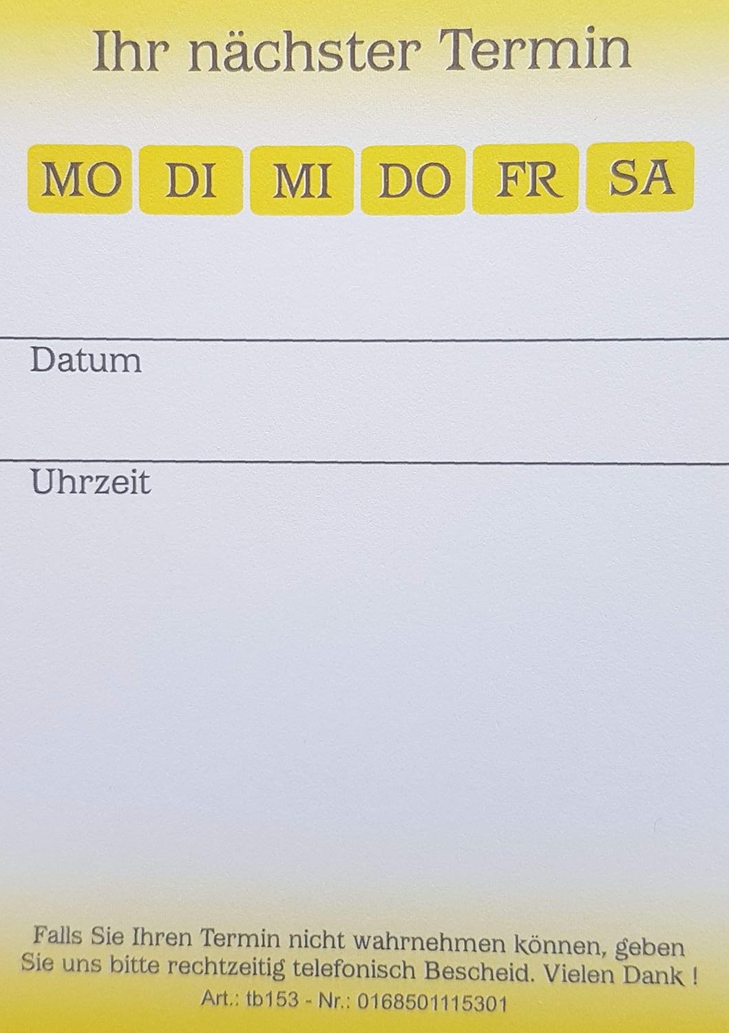 20 Terminblöcke mit je 50 Terminzettel, Terminblock tb153 Arzt, Ärzte ...