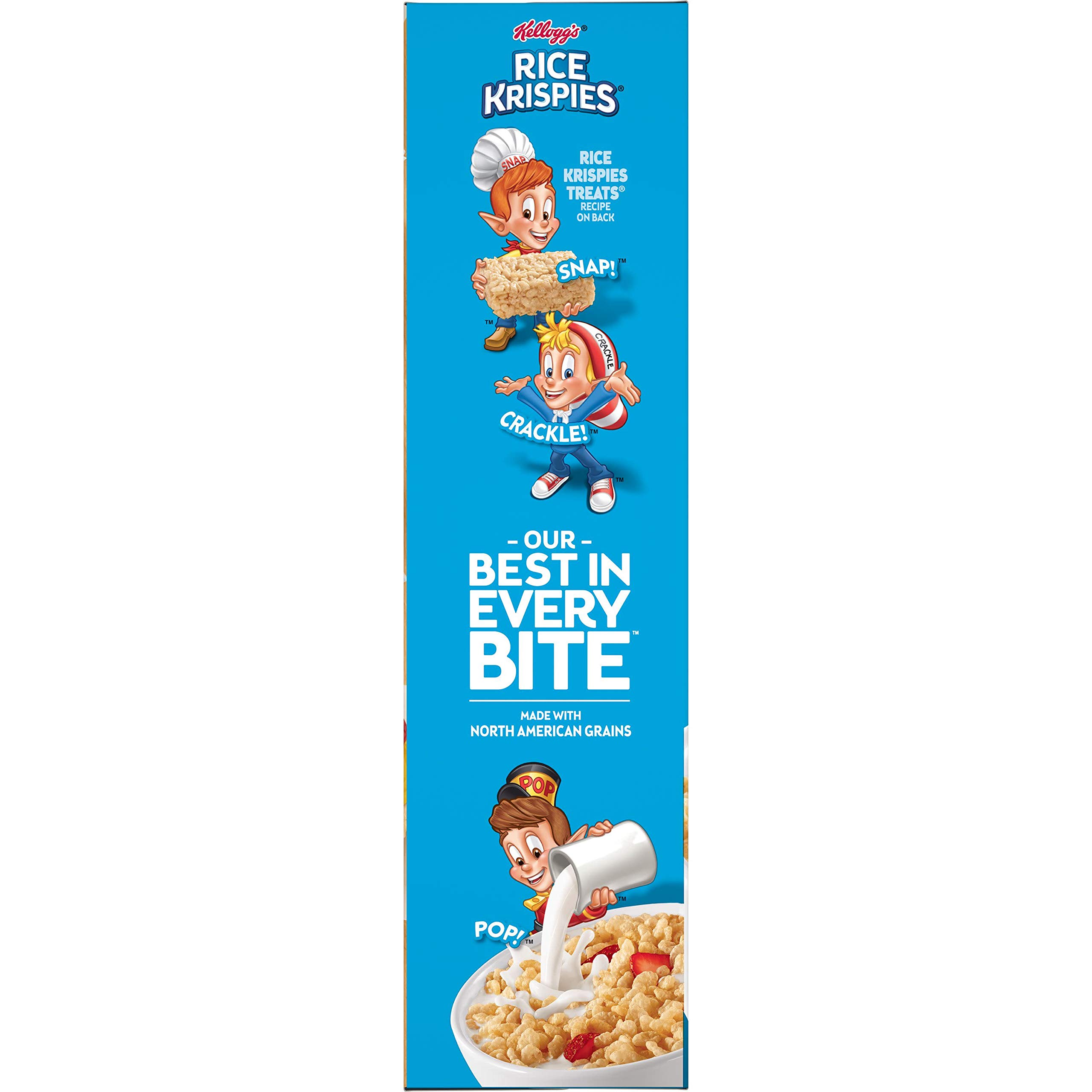 Kellogg's Rice Krispies Breakfast Cereal, Kids Snacks, Baking ...