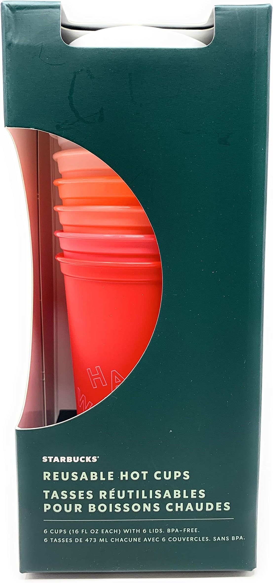 Amazon.com: Starbucks LIMITED EDITION HOLIDAY Reusable HOT Cups with ...