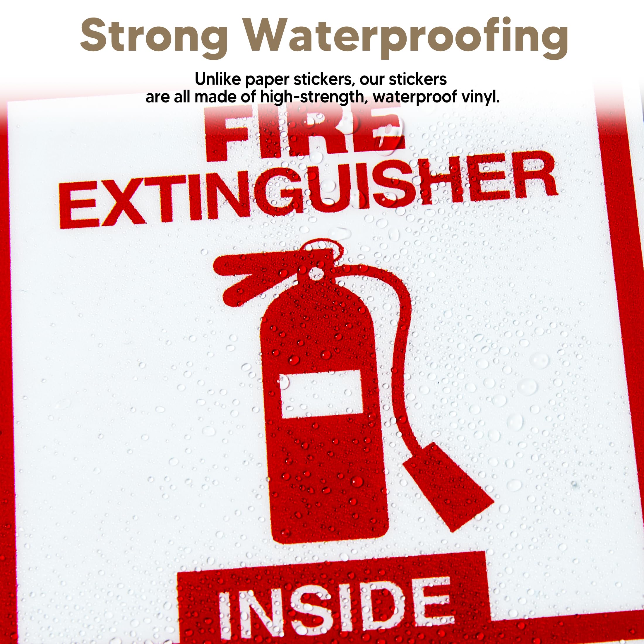 Safety Compliance Stickers For Trucks 2-Pack Fire Extinguisher Safety ...