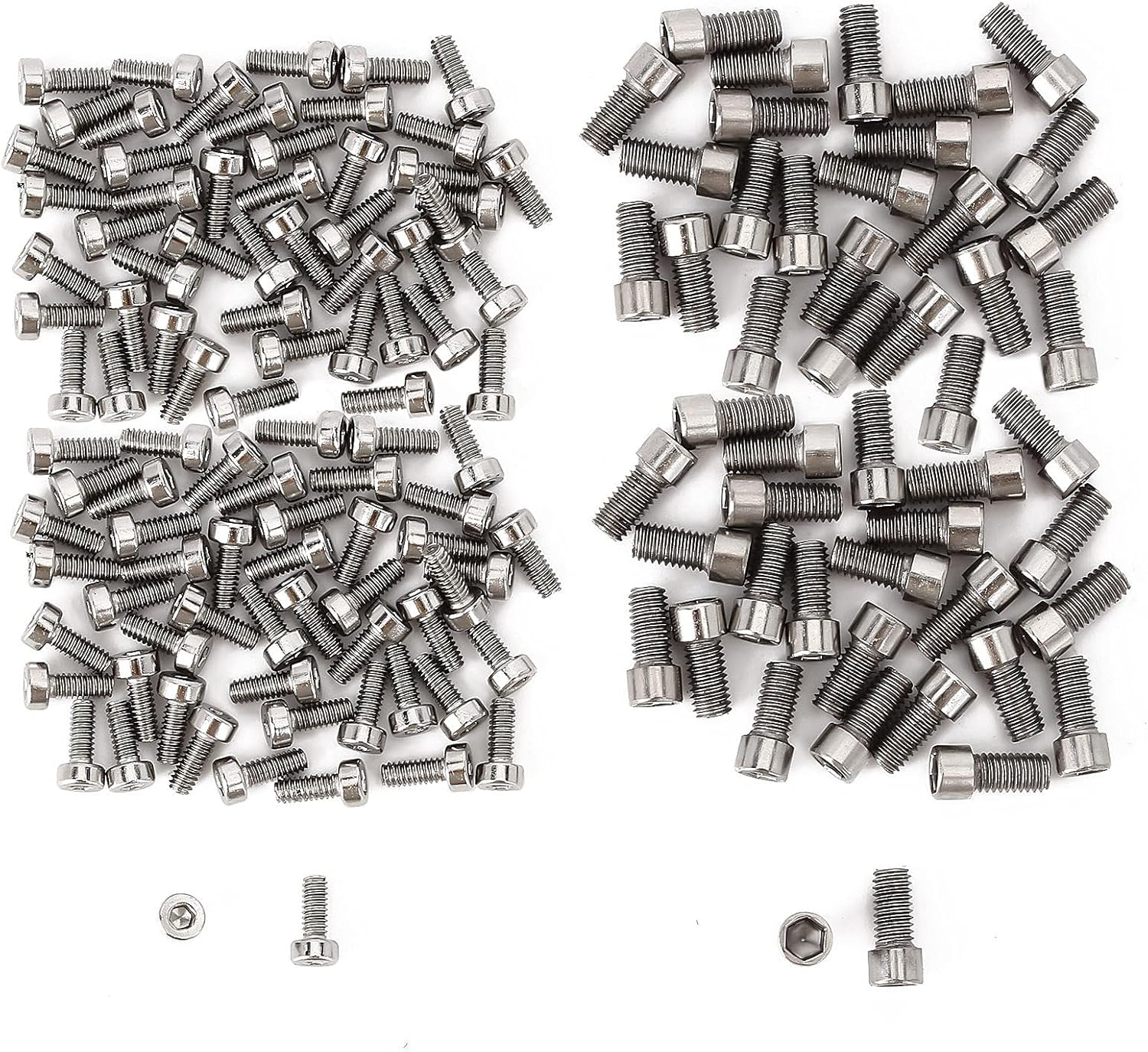 Amazon.com: INJORA RC Screws Kit M2 M3 Metal Screws Kit for 1.9 2.2 ...