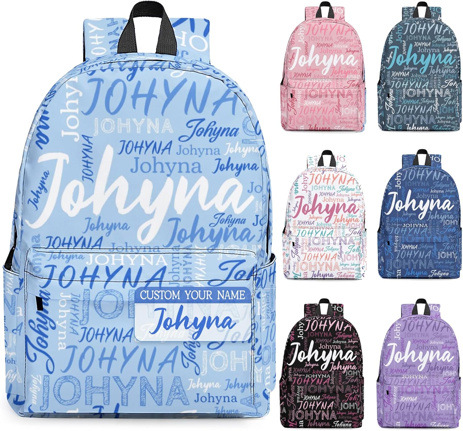 Amazon.com | Viezrrle Custom Backpack with Name Personalized Name ...