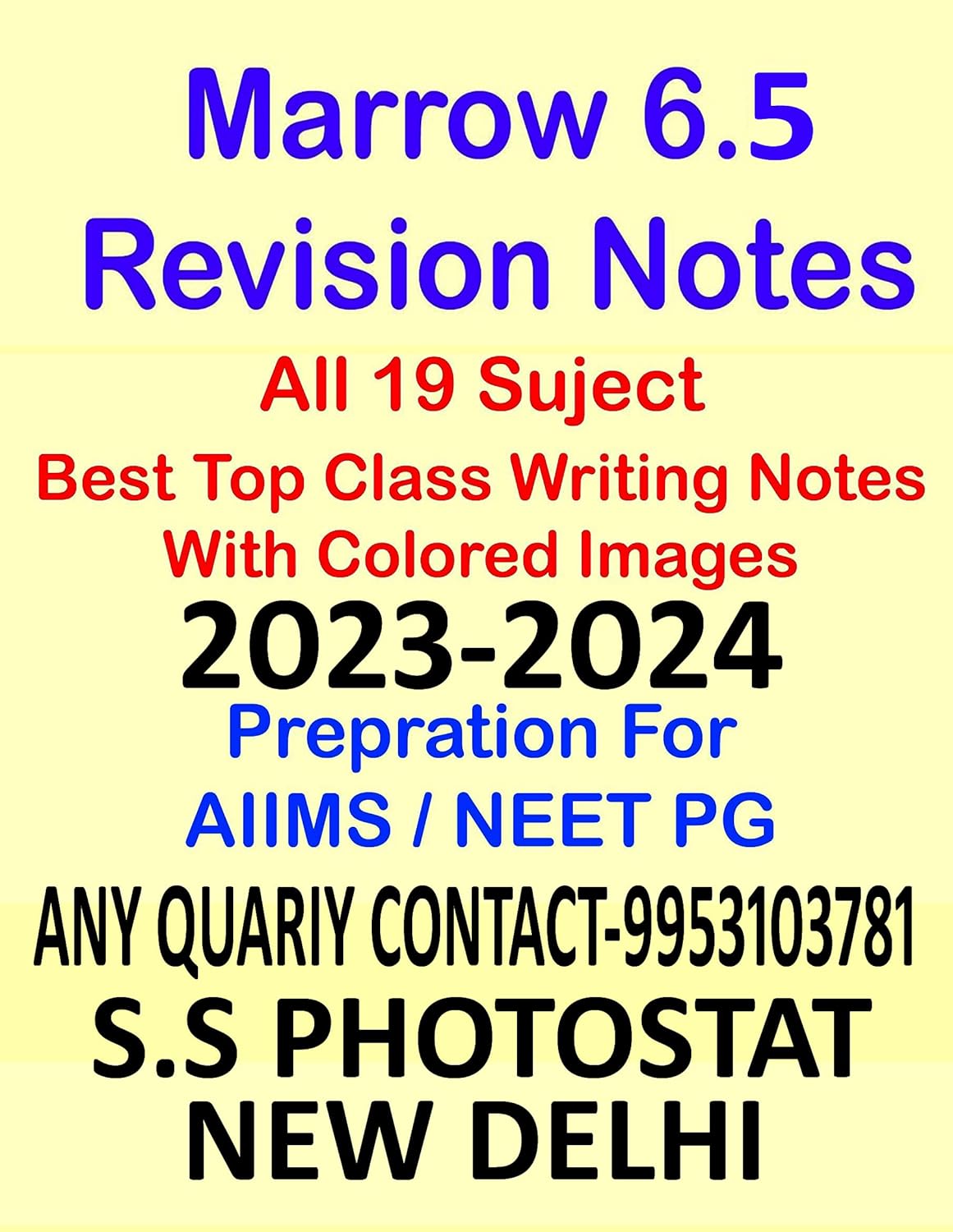 Buy MARROW RAPID REVISION (QUICK RAPID REVISION EDITION-6.5)(FULLY ...