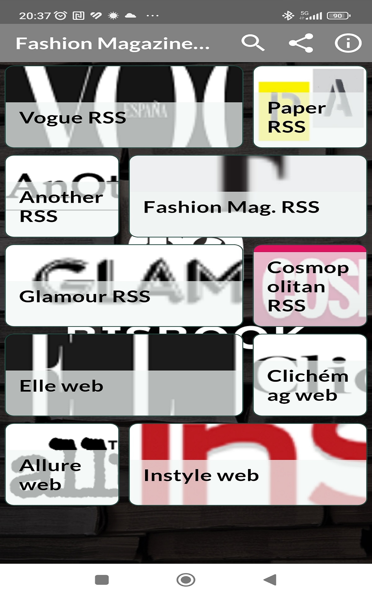 Fashion Magazines rss reader:Amazon.com:Appstore for Android