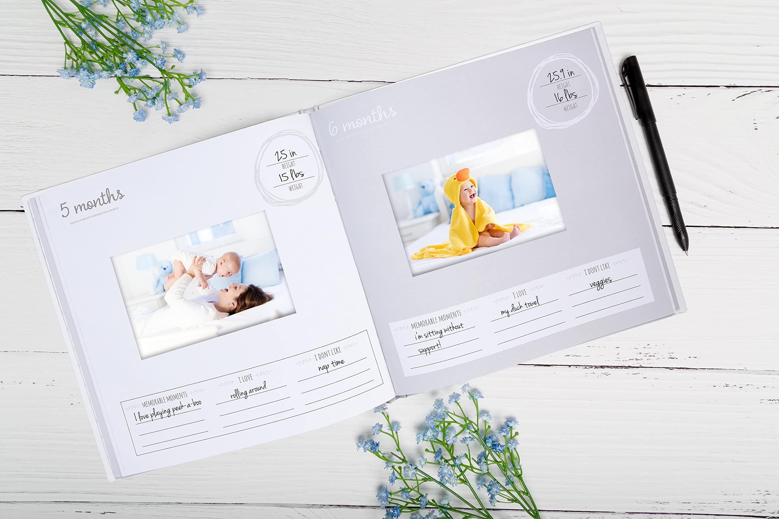 Snapklik.com : Babys First Year Baby Memory Journal Gender-Neutral Baby ...