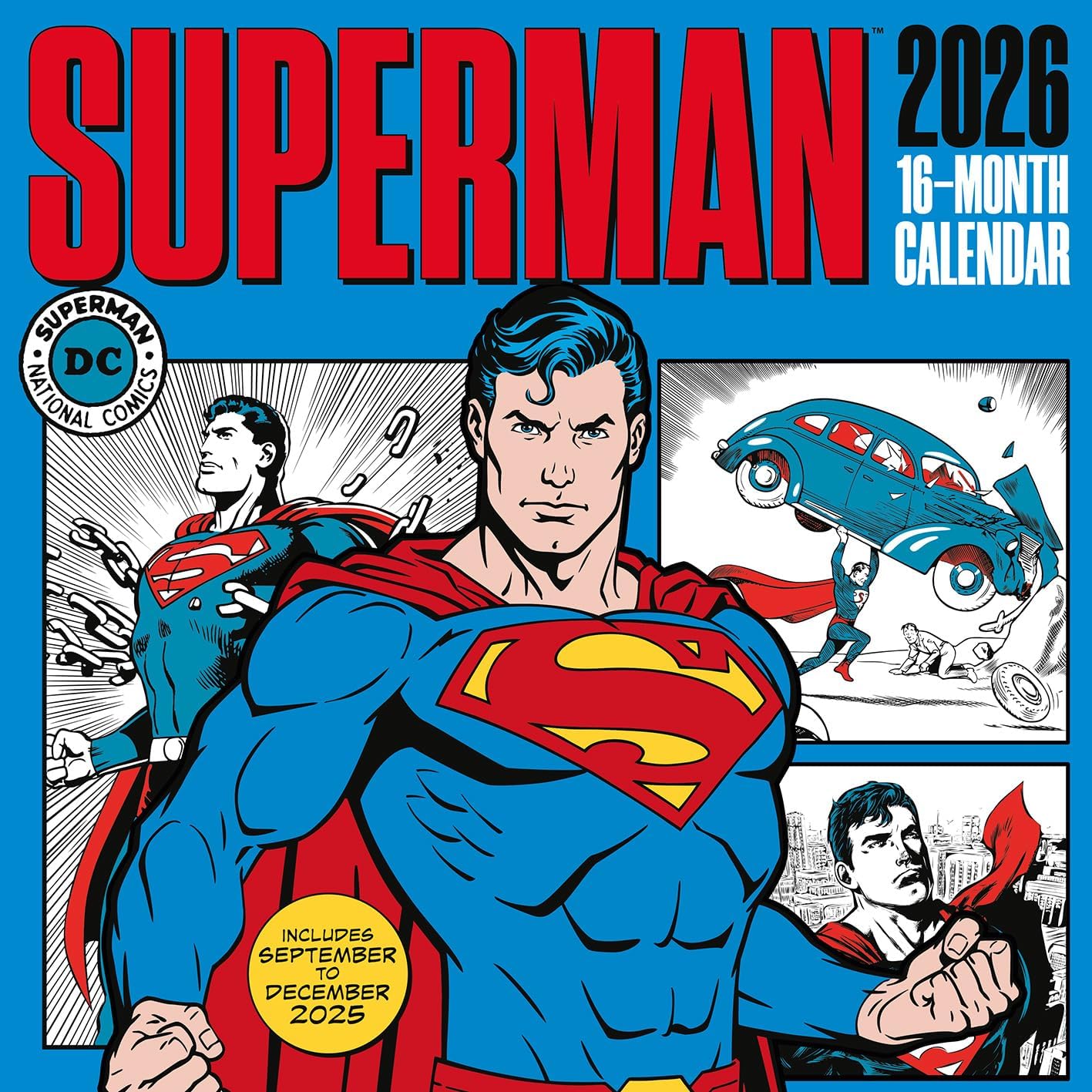 Pyramid International SUPERMAN (Comics) 2026 Square Wall Calendar ...
