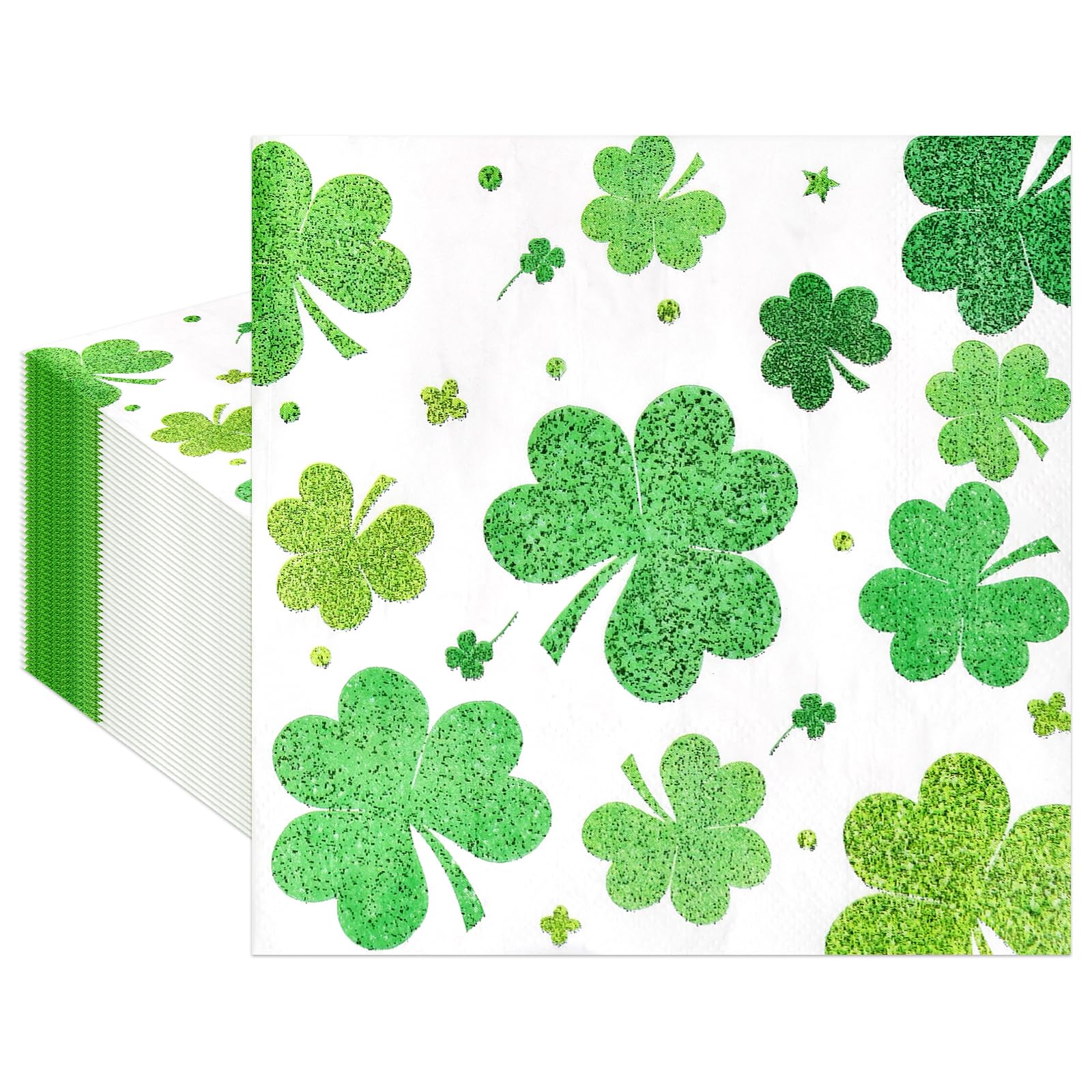 Shiny Shamrock Background Premium Photo | Small Green Shamrocks