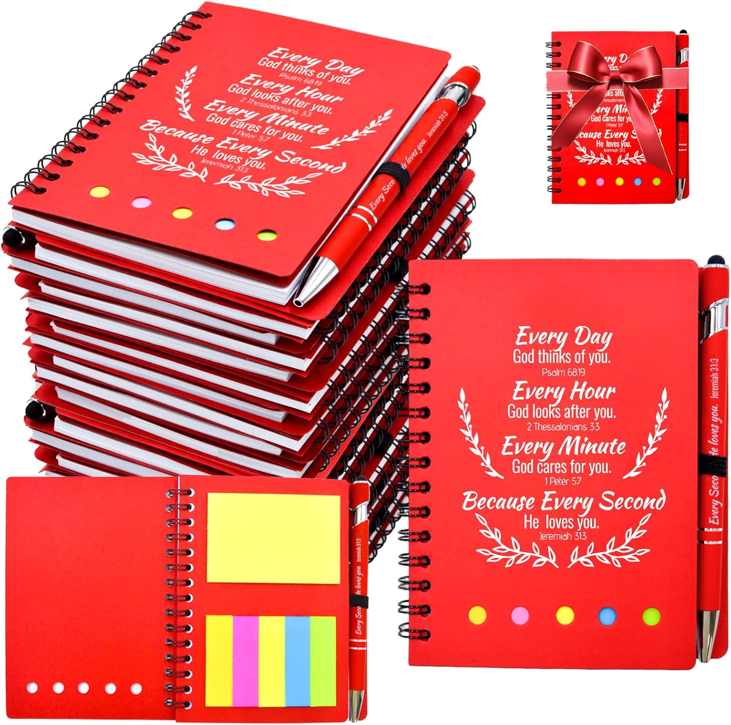 Amazon.com : 40 Pcs Bulk Fathers Day Christian Gifts Prayer Journal for ...