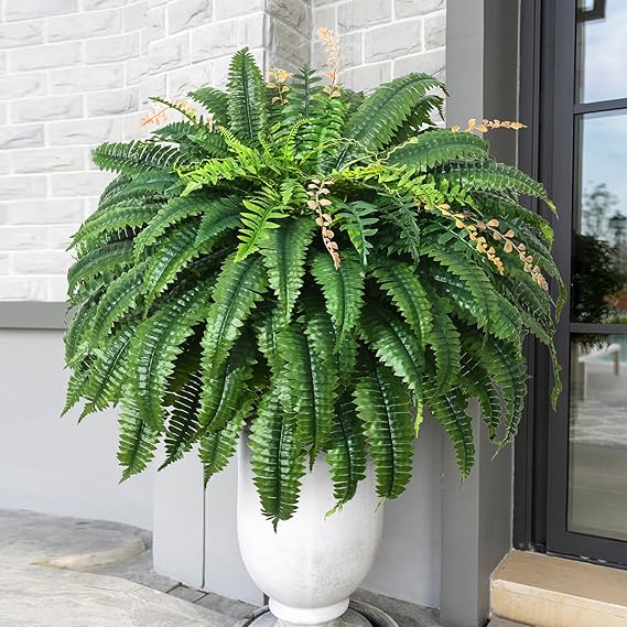 Amazon.com: MARTINE MALL 48 inch 128 Leaves Artificial Ferns for ...