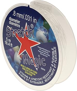 Amazon.com: Stretch Magic Bead & Jewelry Cord - Strong & Stretchy, Easy ...