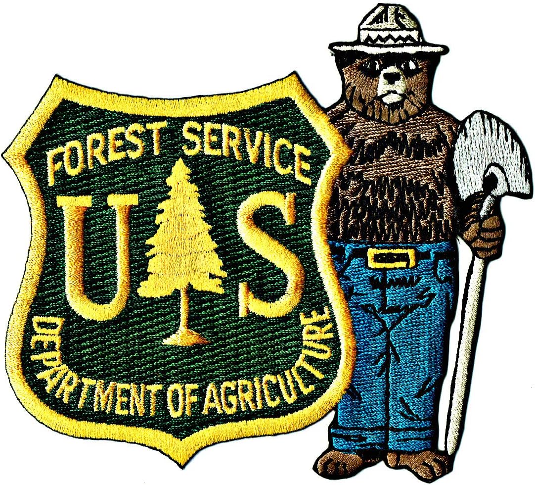 Amazon.com: Officially-Licensed Smokey Bear U.S. Forest Service Shield ...