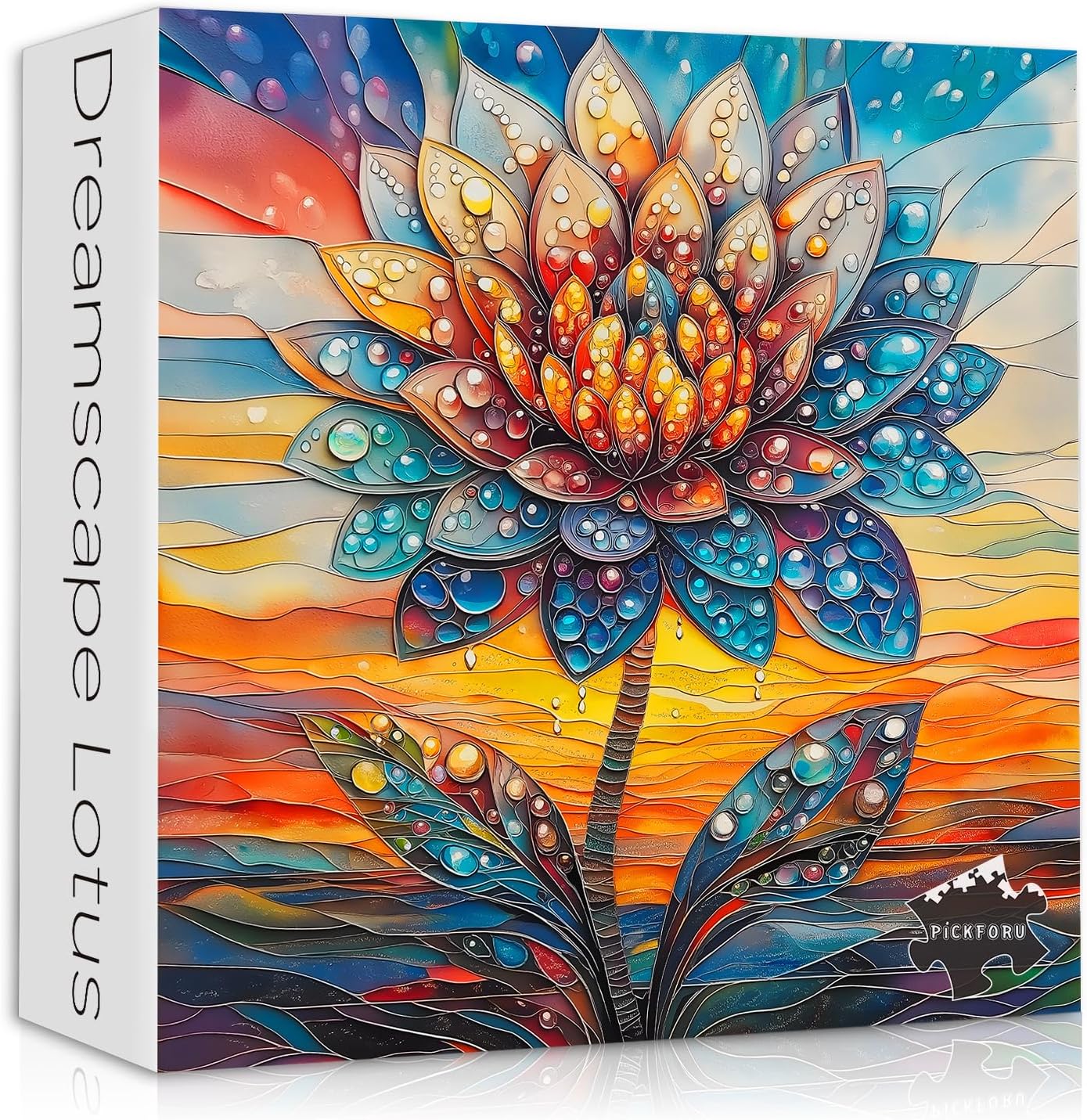 Amazon.com: PICKFORU Lotus Flower Puzzles for Adults 1000 Pieces ...