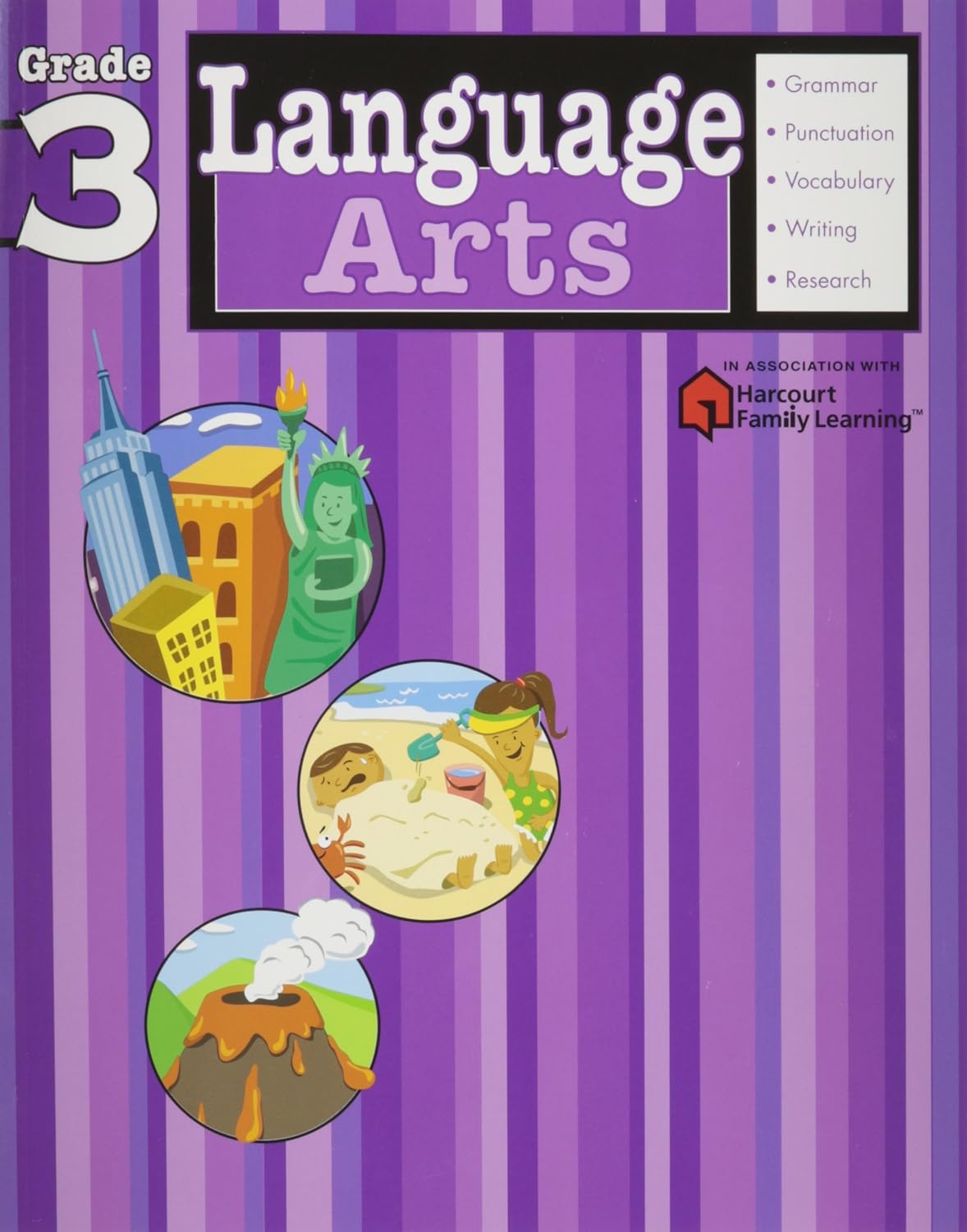 Language Arts: Grade 3 (Flash Kids Harcourt Family Learning): Flash ...