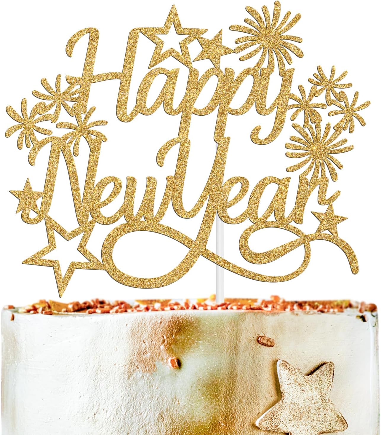 Amazon.com: Happy New Year Cake Topper, Welcome 2024 Cake Decor, New ...
