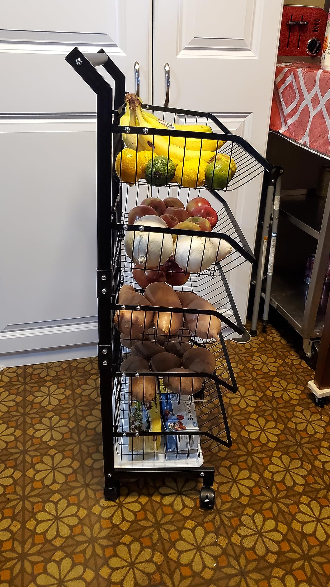 Amazon.com - Fruit and Vegetable Basket, 5 Tier Stackable Metal Wire ...