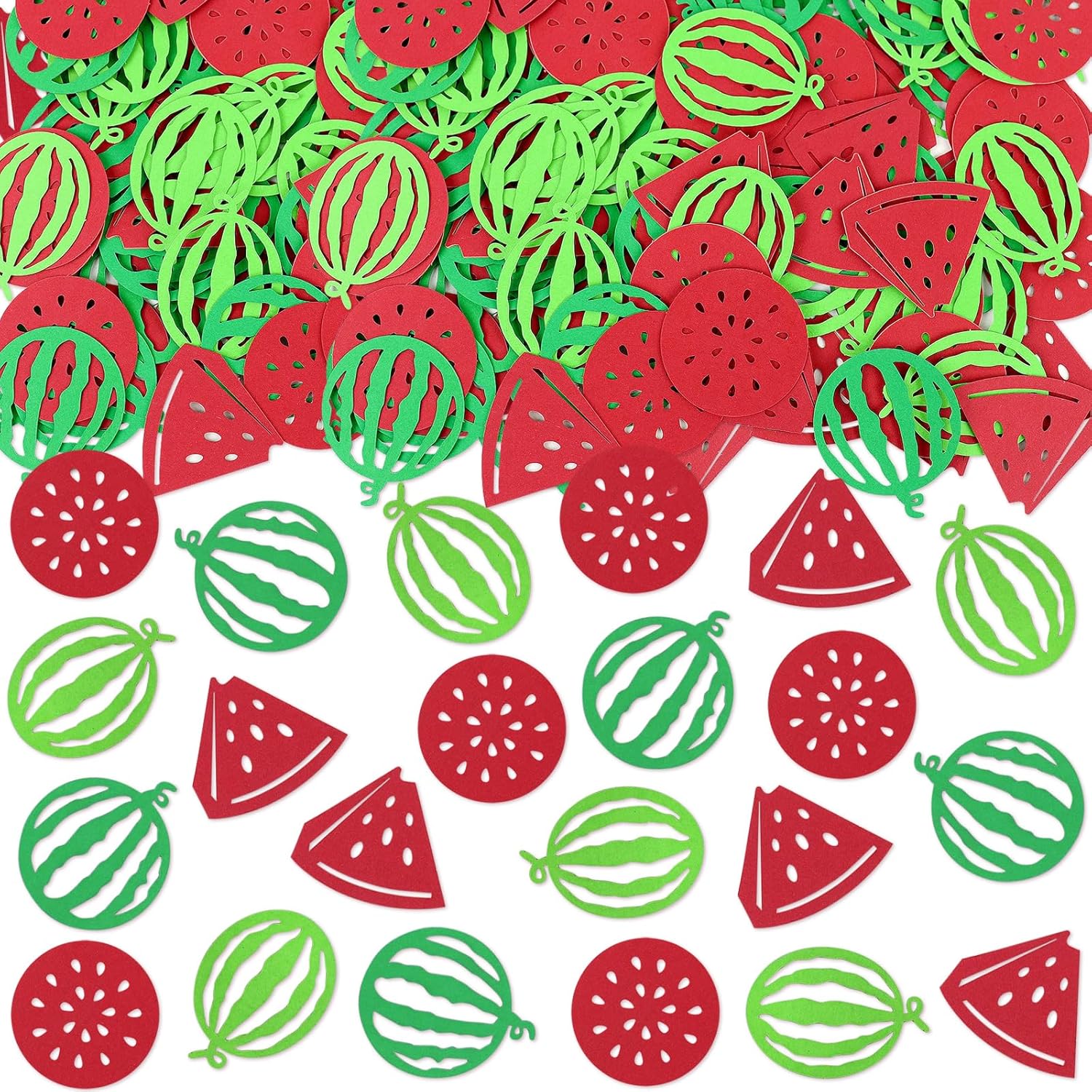 Amazon.com: 100PCS Watermelon Confetti Friuts Red Watermelon Table ...