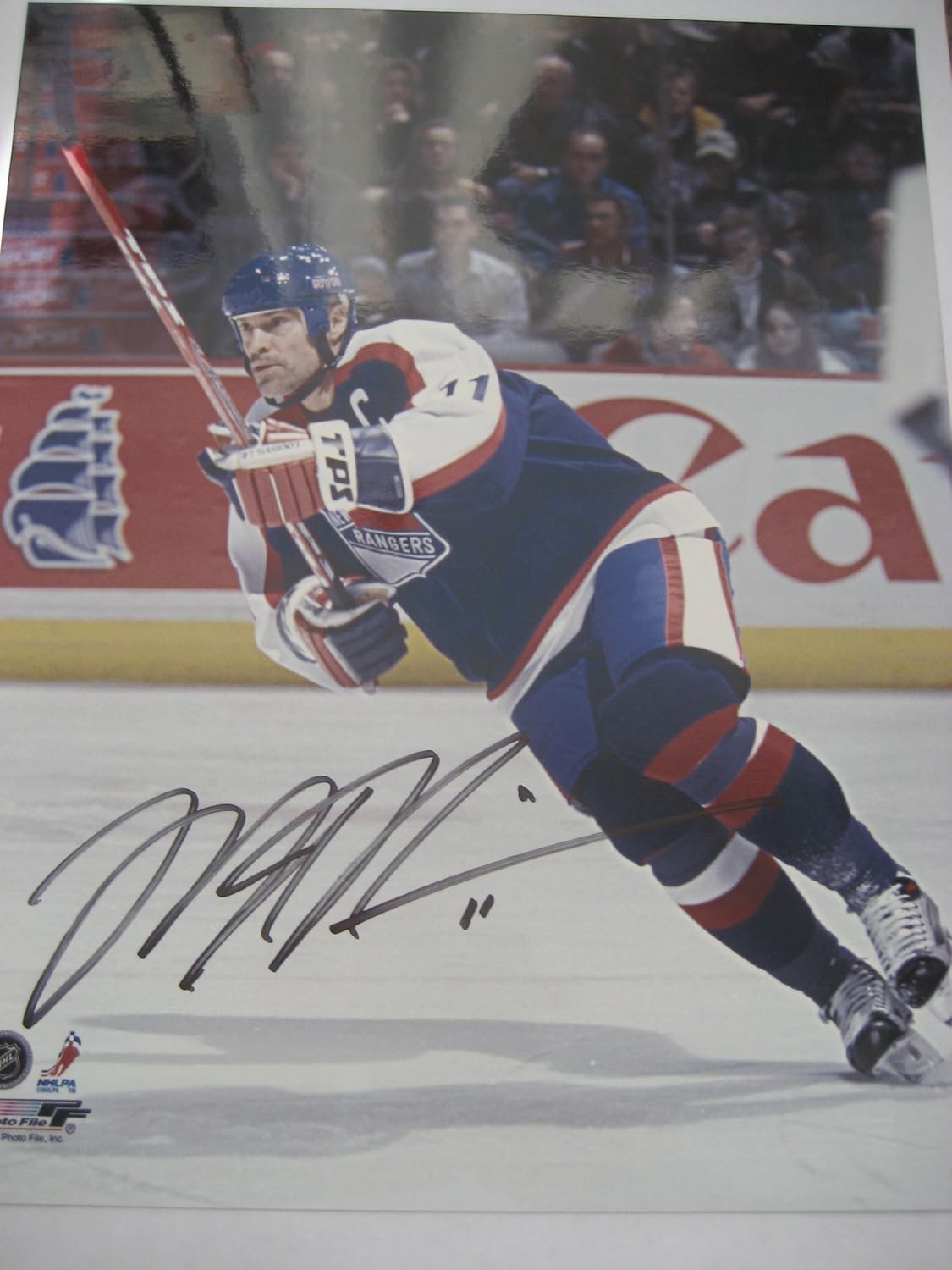 Amazon.com: Mark Messier Rangers Signed Autographed 8x10 Photo COA ...