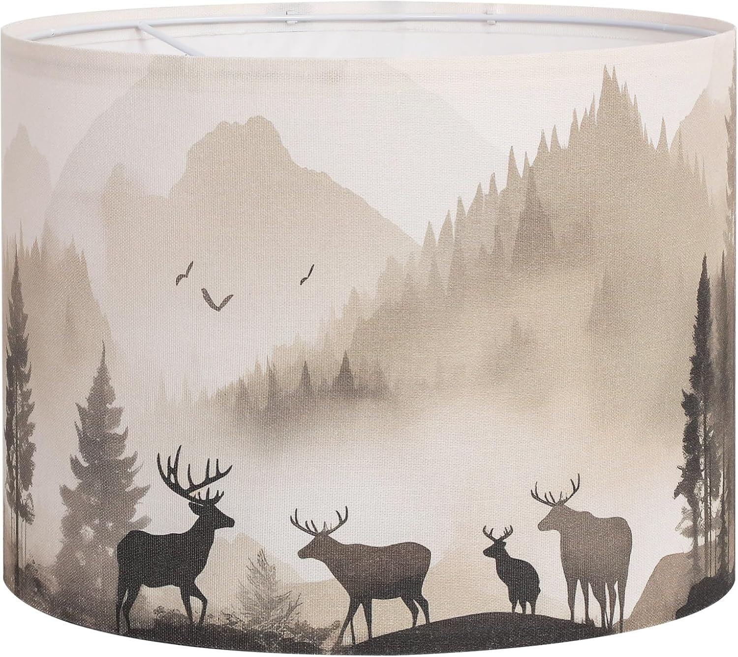 Novantl Fabric Lamp Shades, 13” Width and 10” Height Lamp Shade, HD ...