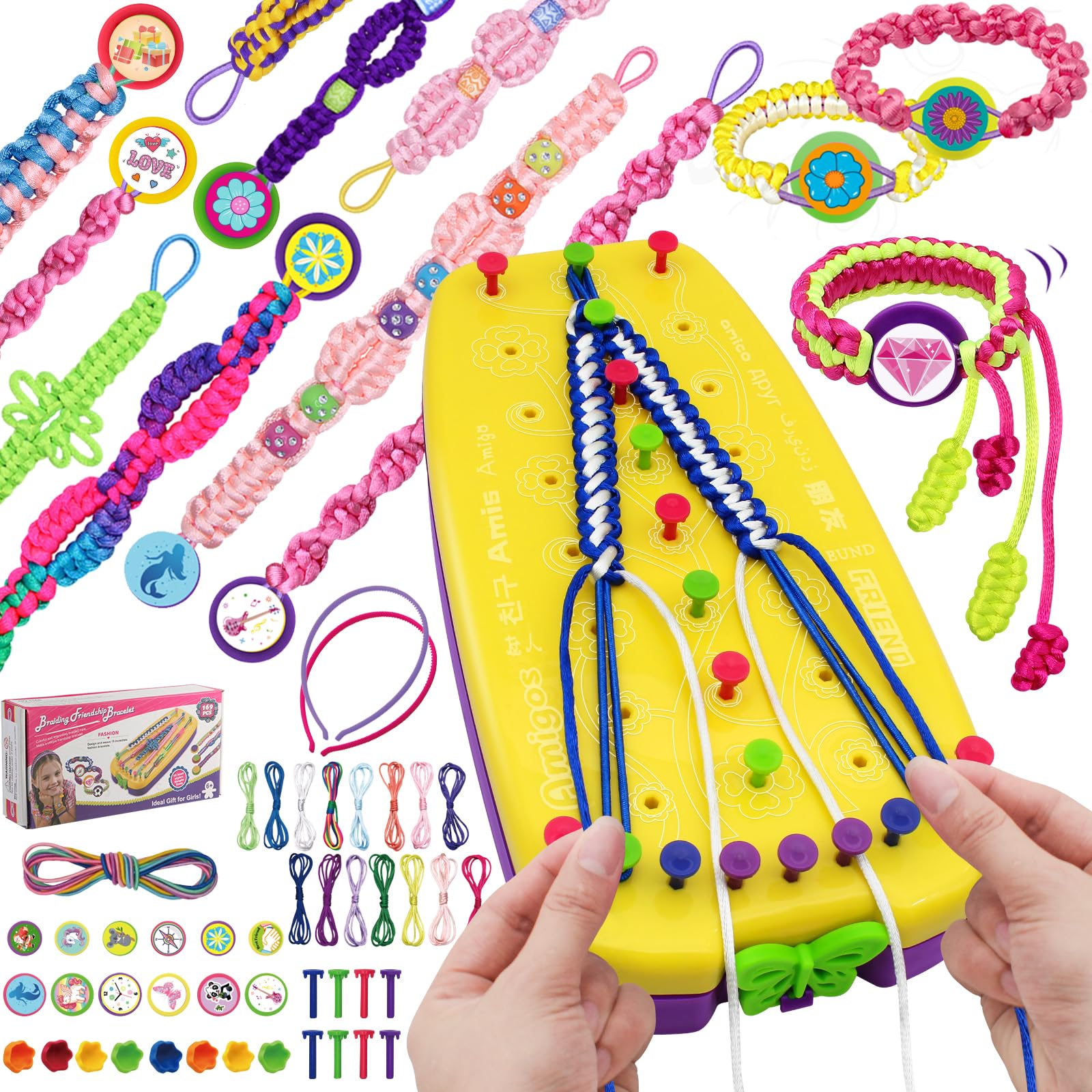 Friendship Bracelet Making Kit, Jewelry Making Kit for Kids 6+ Aged ...