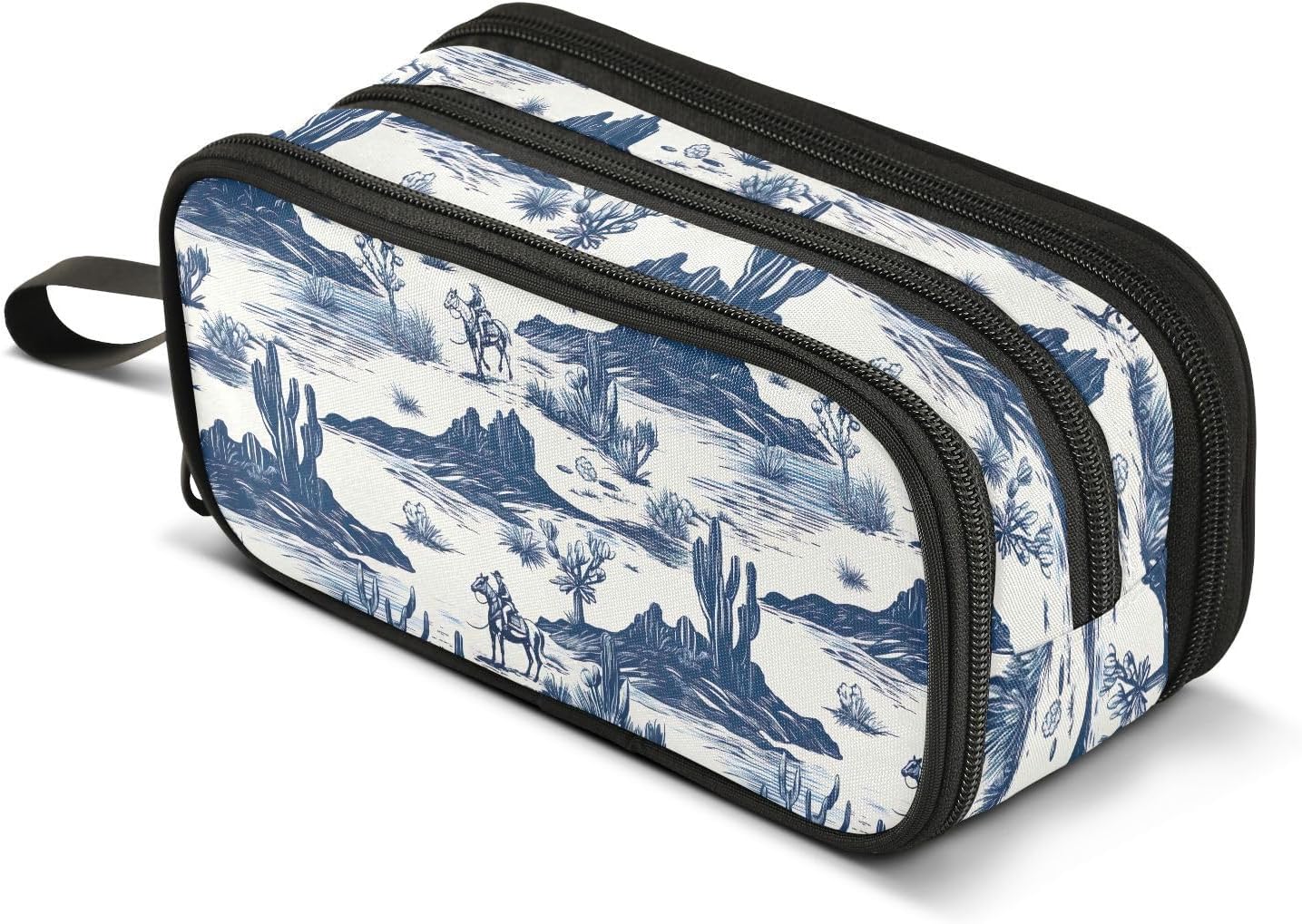 Amazon.com: AMmao Big Capacity Pencil Pen Case Cactus Western Cowboy ...