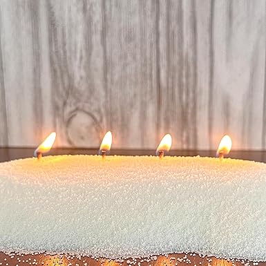 Amazon.com: Vanilla Candle 18 Oz - Scented Sand Pearl Candles with ...