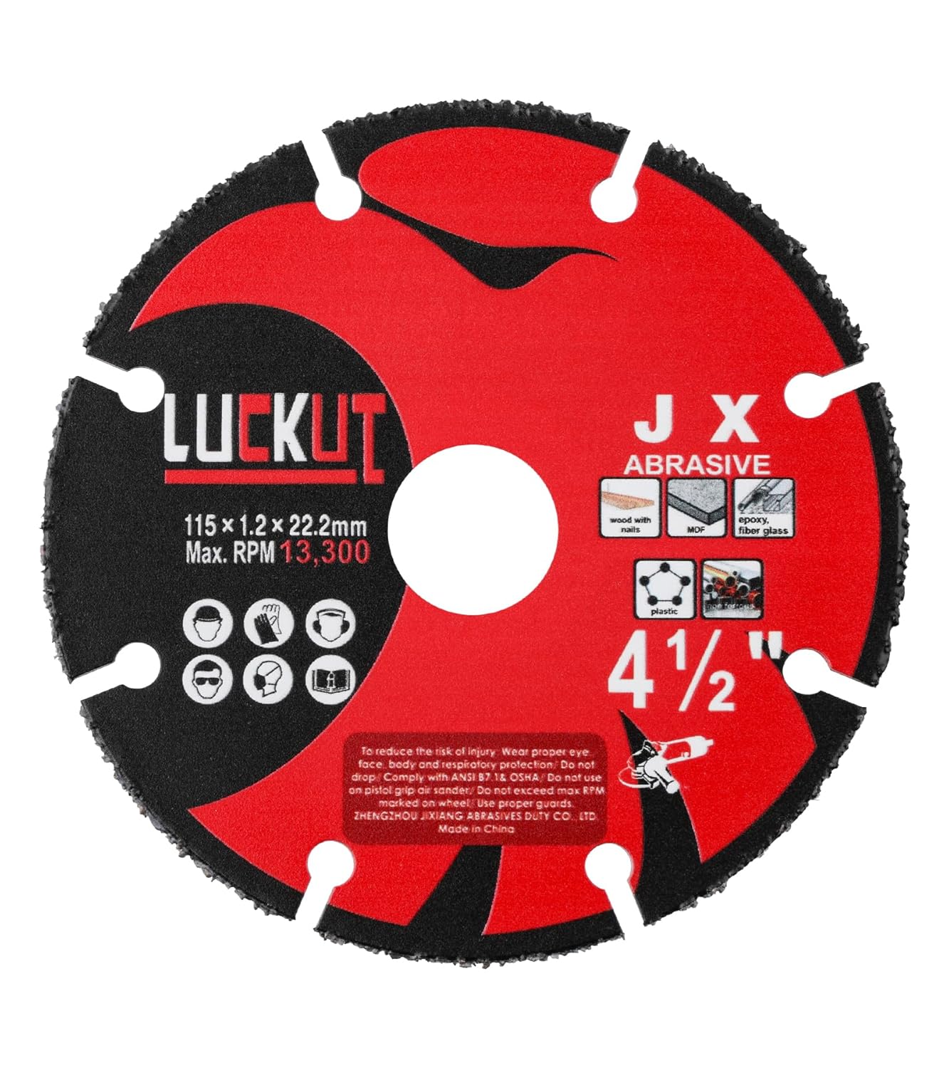 Amazon.com: LUCKUT 4 1/2 Inch Cut Off Wheel for Wood, Laminate, Plastic ...
