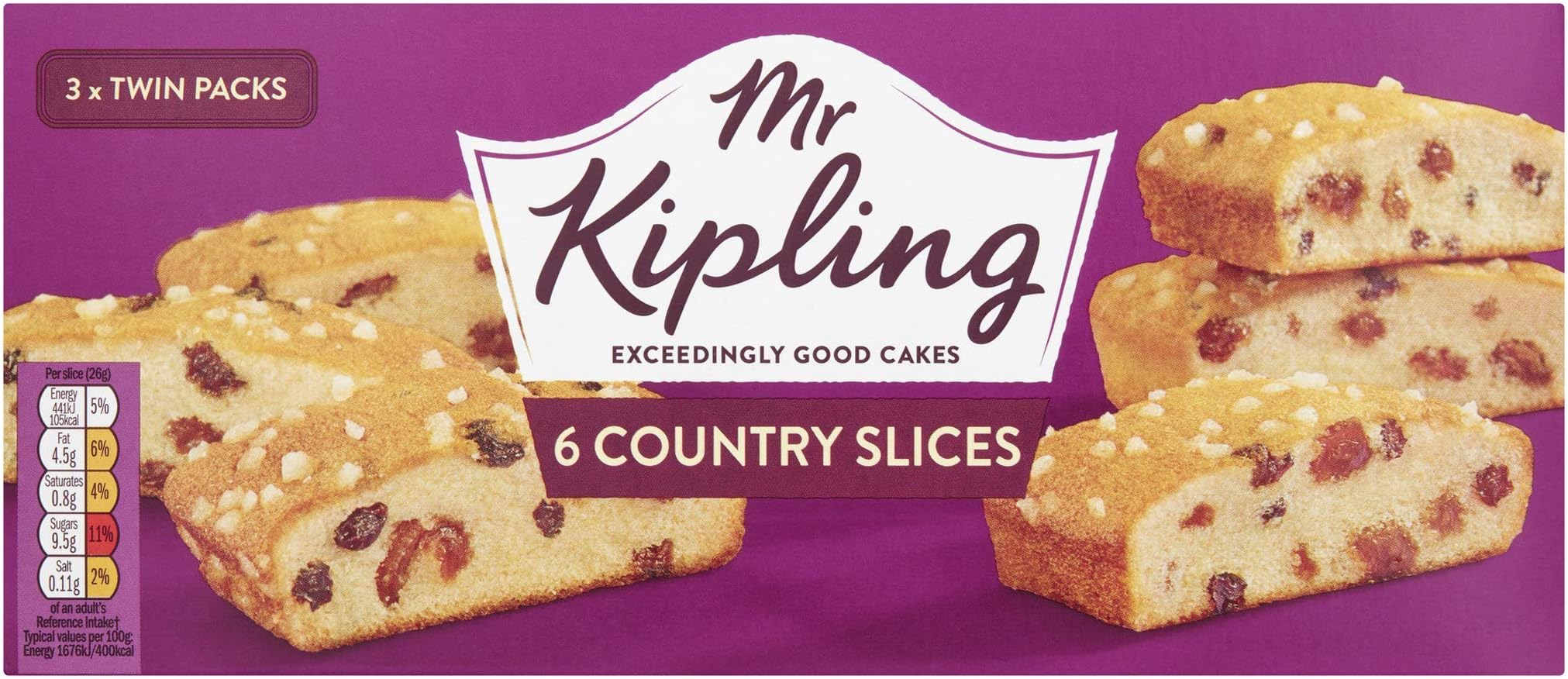 Amazon.com: Mr Kipling Cakes - Angel Slices - 6pk : Grocery & Gourmet Food