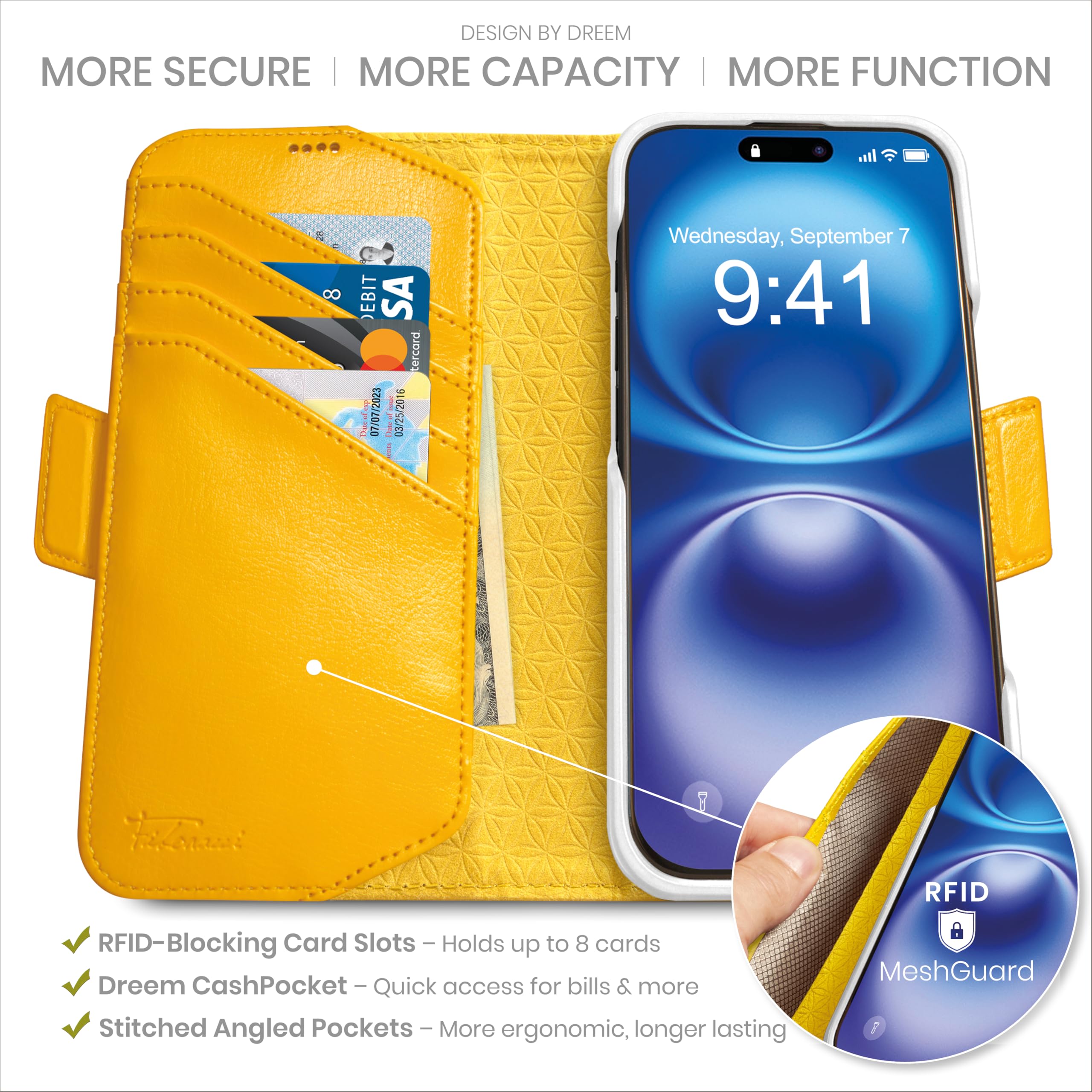 Snapklik.com : For iPhone 15 Pro Max Case Wallet, Revolutionary Phone ...