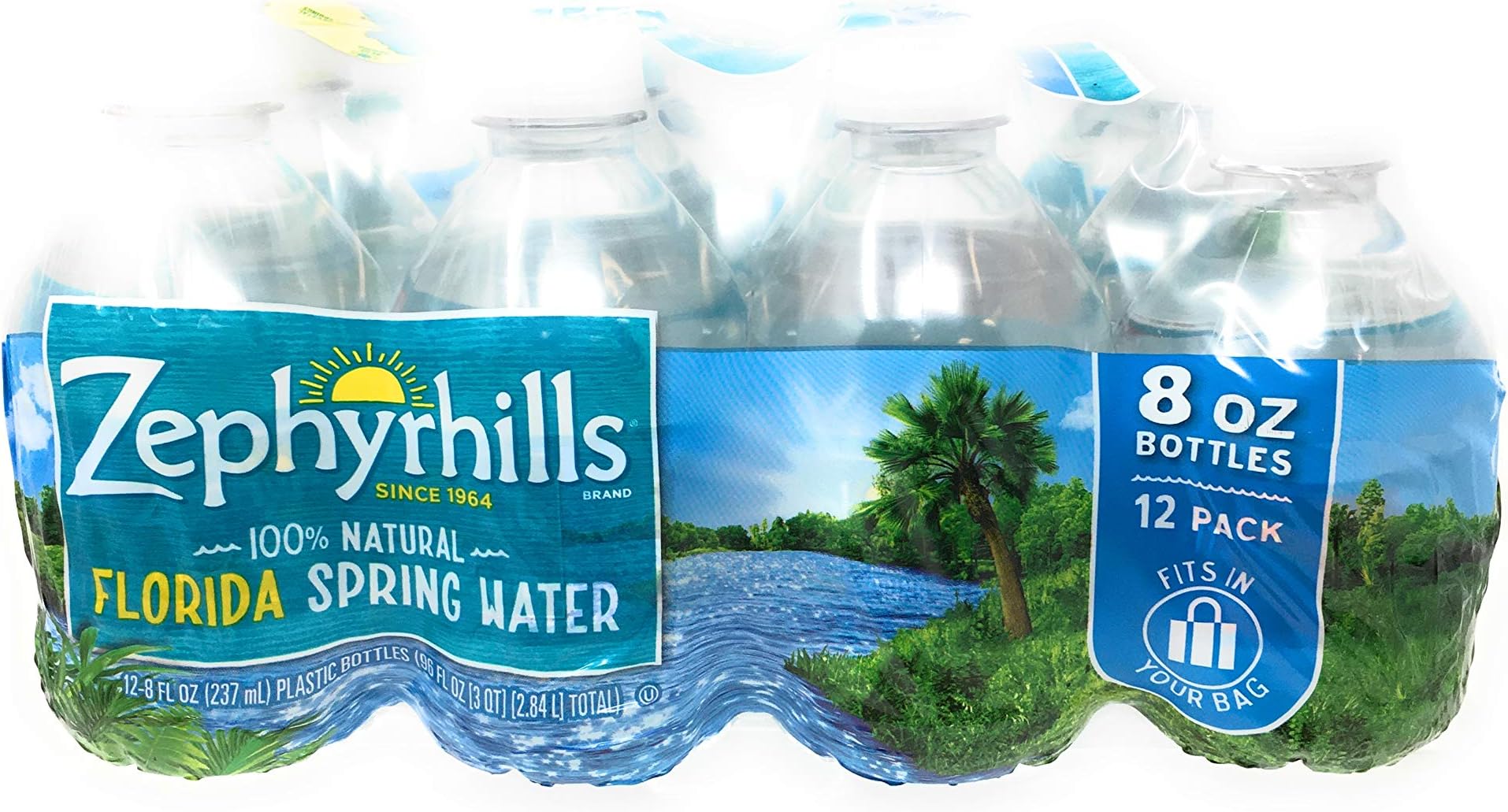 Amazon.com: Zephyr Hills, Water Natural Spring, 8 Fl Oz, 12 Pack ...