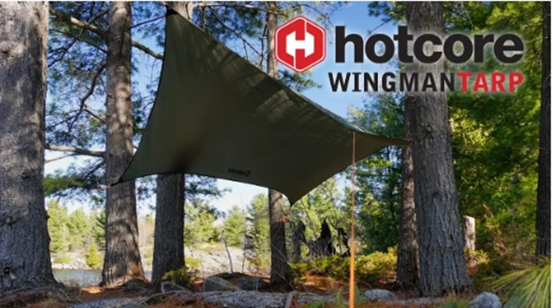 Watch Hotcore Wingman Camping Tarp Review on Amazon Live