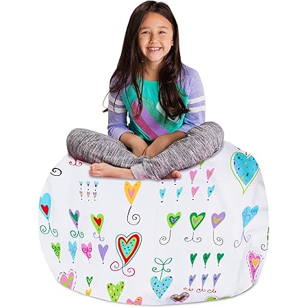 Amazon.com: Posh Stuffable Kids Stuffed Animal Storage Bean Bag Chair ...